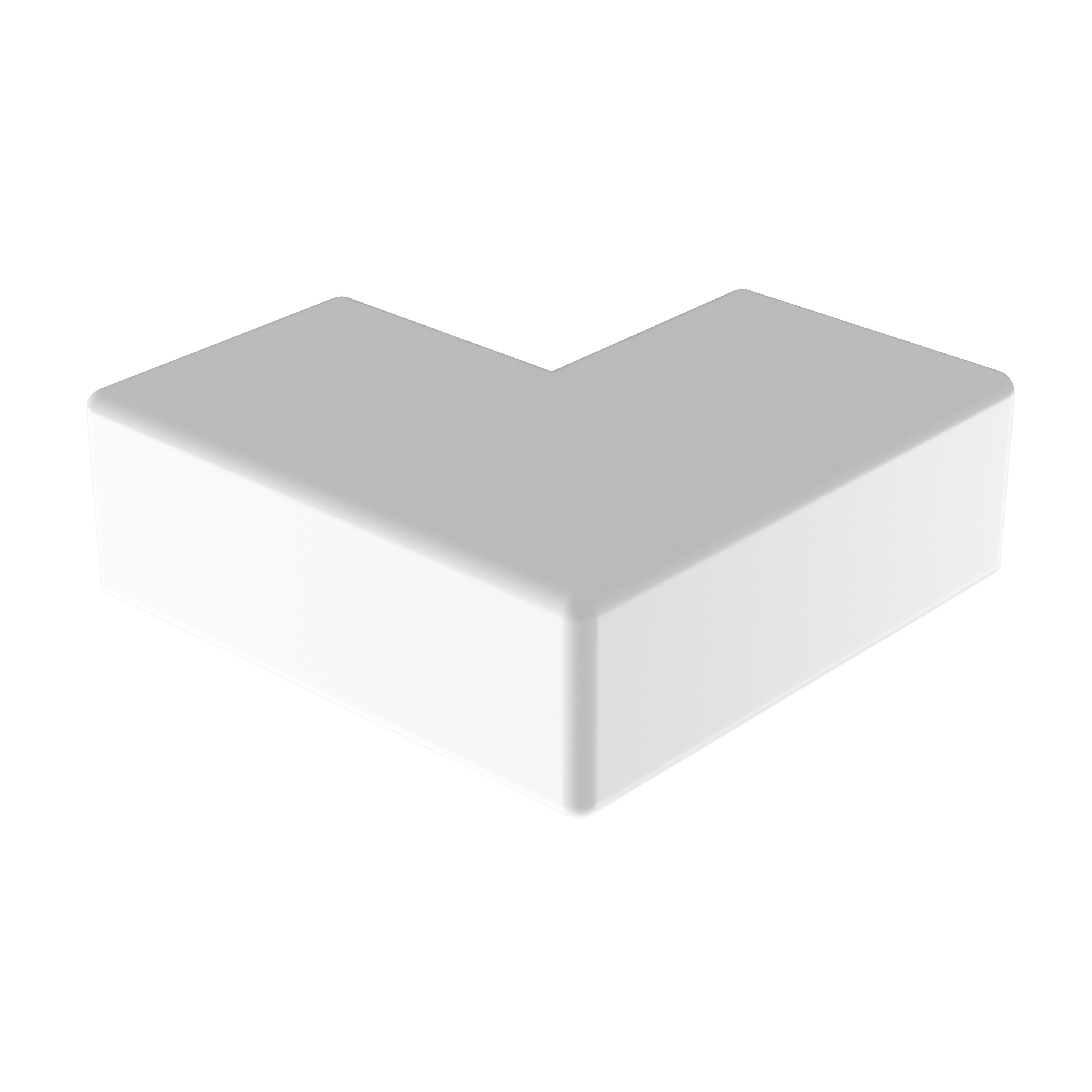 25x16mm Mini Wall Trunking Flat Angle | CD2516AFWH | AUSSIE DUCT