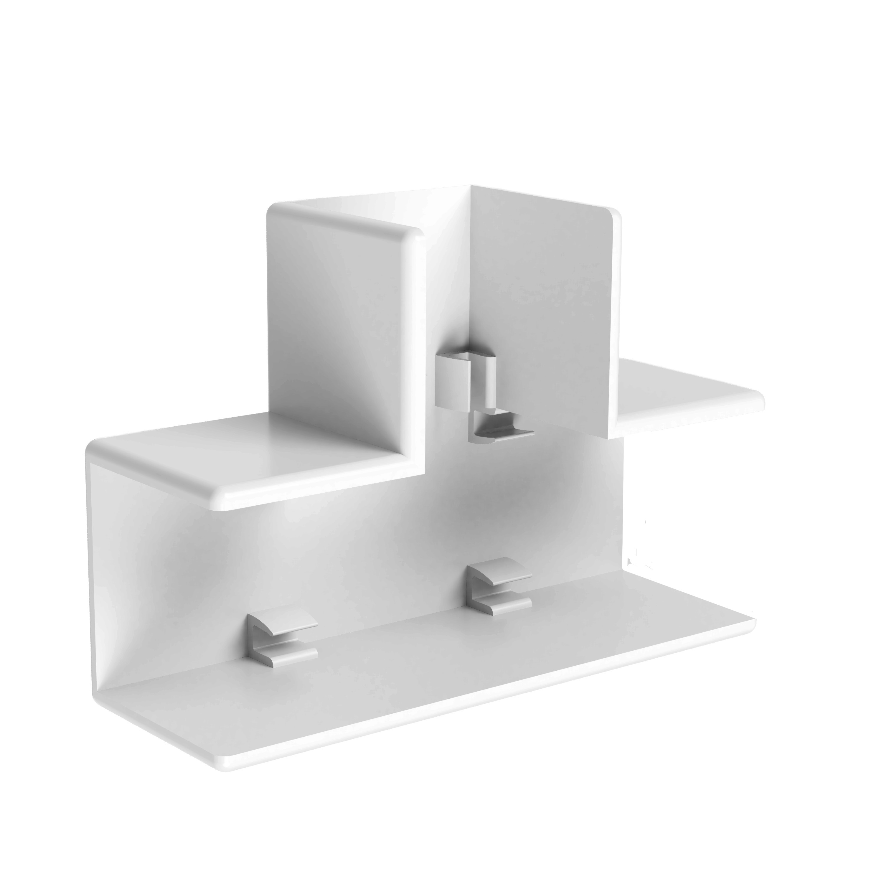 16x16mm Mini Wall Trunking Flat Tee | CD1616TFWH | 9321001529873 ...