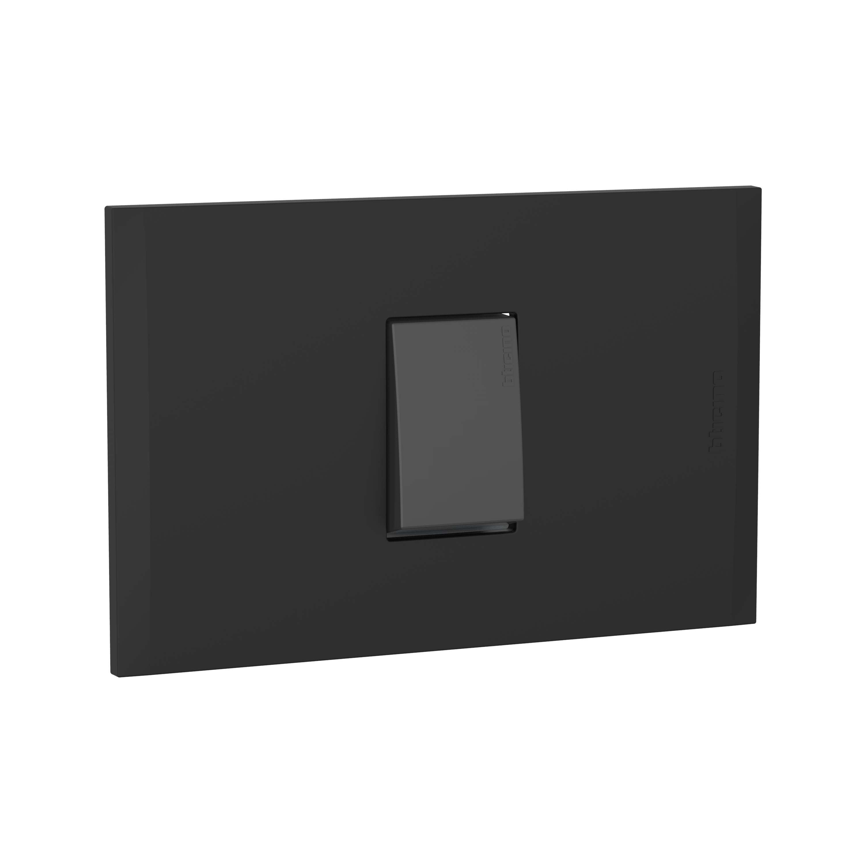 Interruptor unipolar simple 10AX- 250V negro c/ placa negro ...