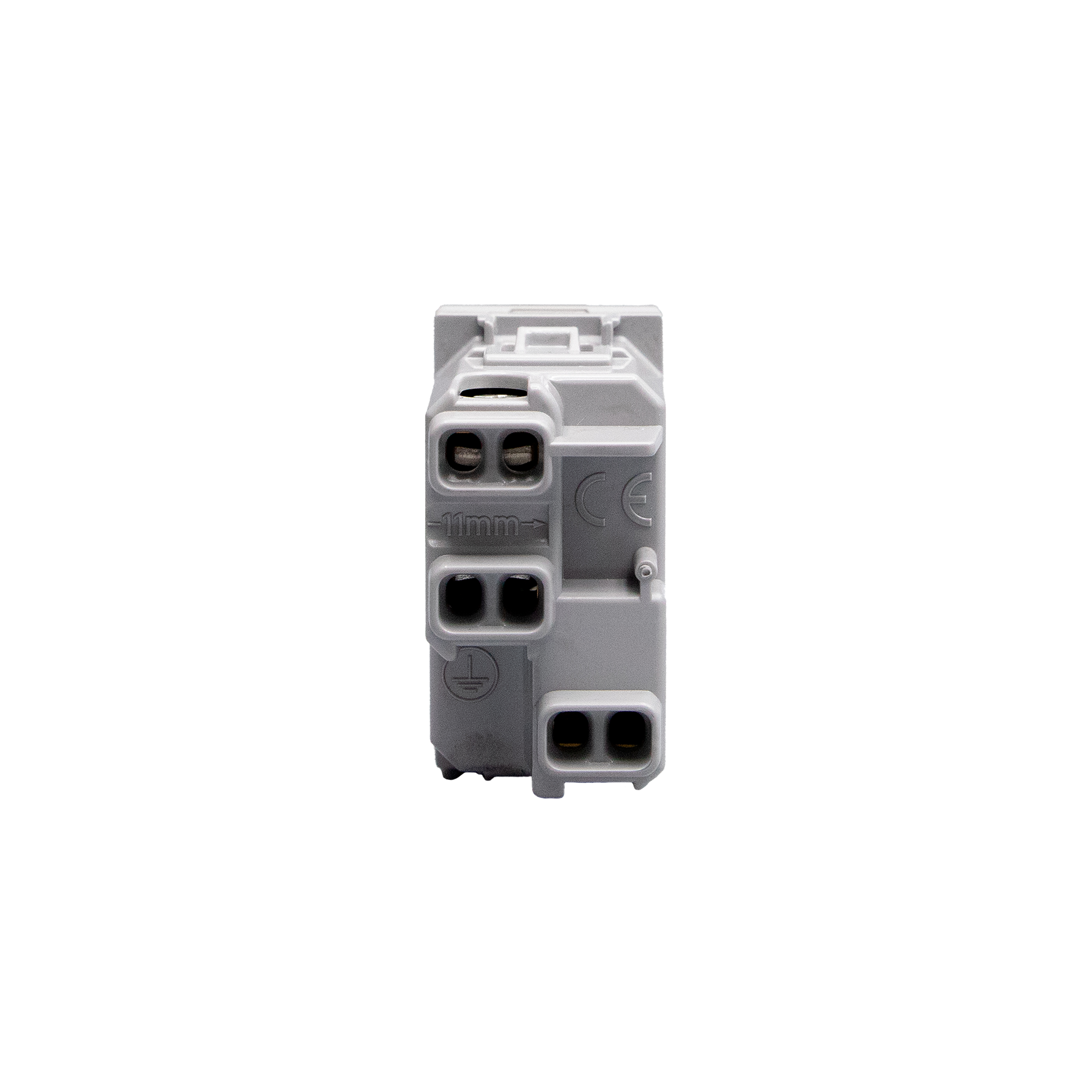 Toma 3 en línea 2P+T 10 Amp Matix Go Gris 1 mod | JG4113 ...