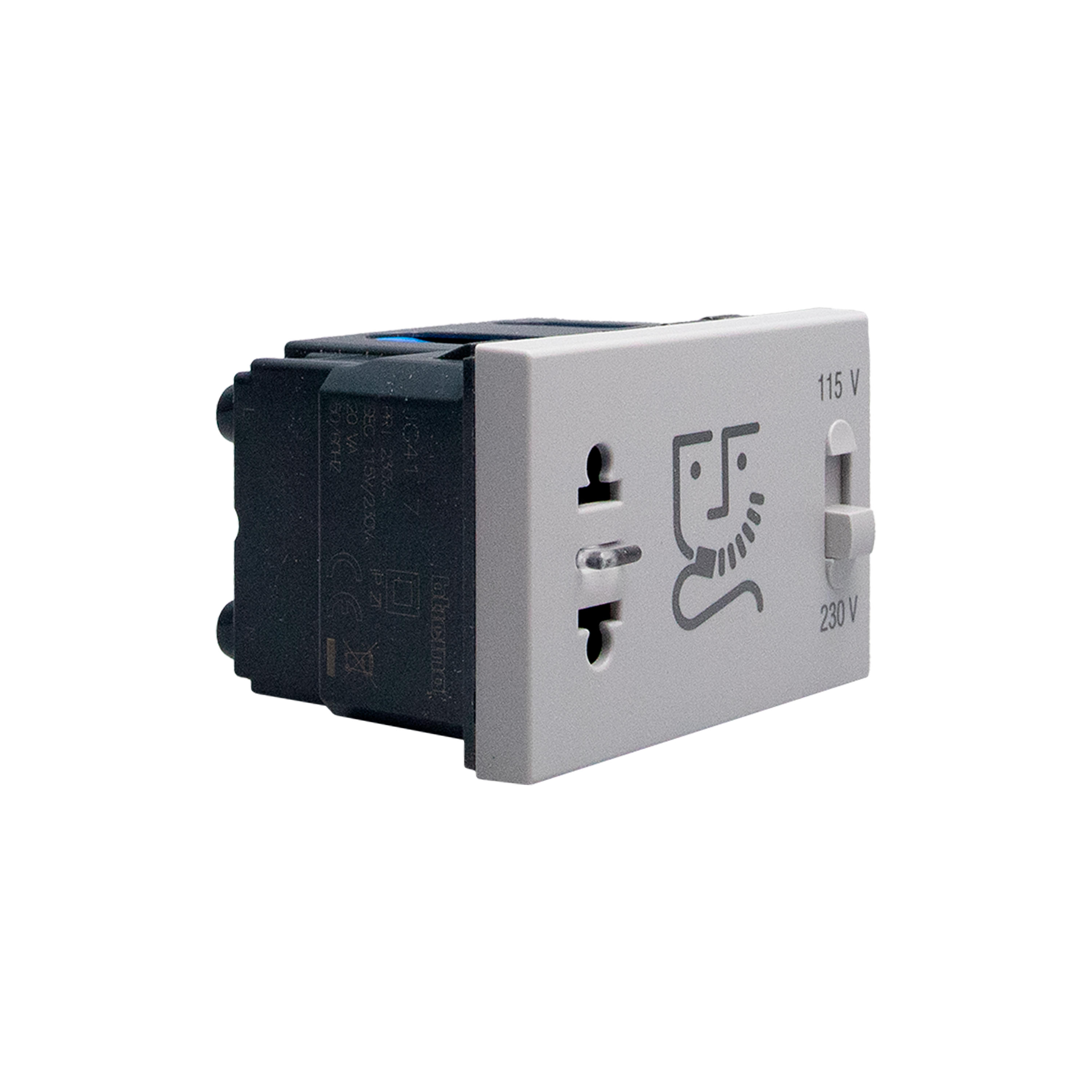 Toma para afeitadora Matix Go 3 mod Gris | JG4177 | 8005543723906 | Bticino