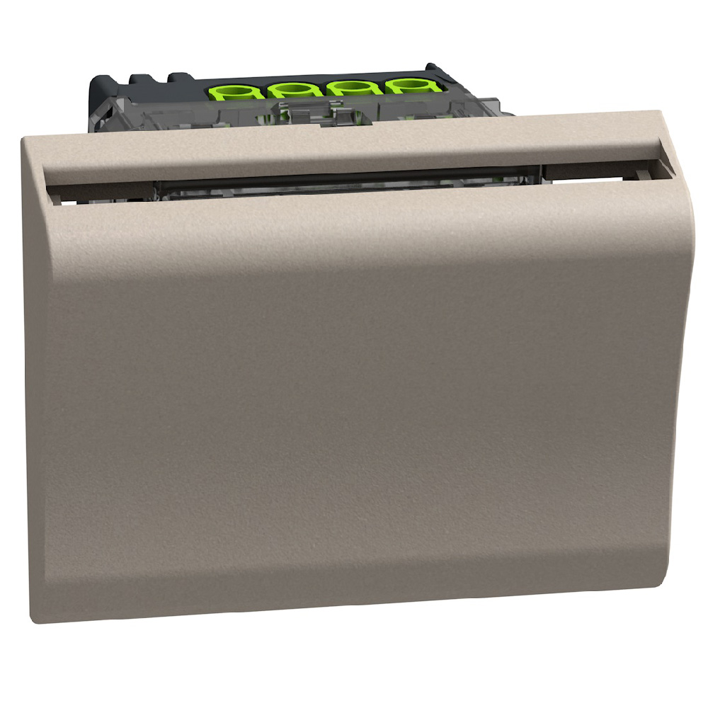 Light Now - Key card switch 2M stone - 2 modules - 250V AC 10A - Flush ...