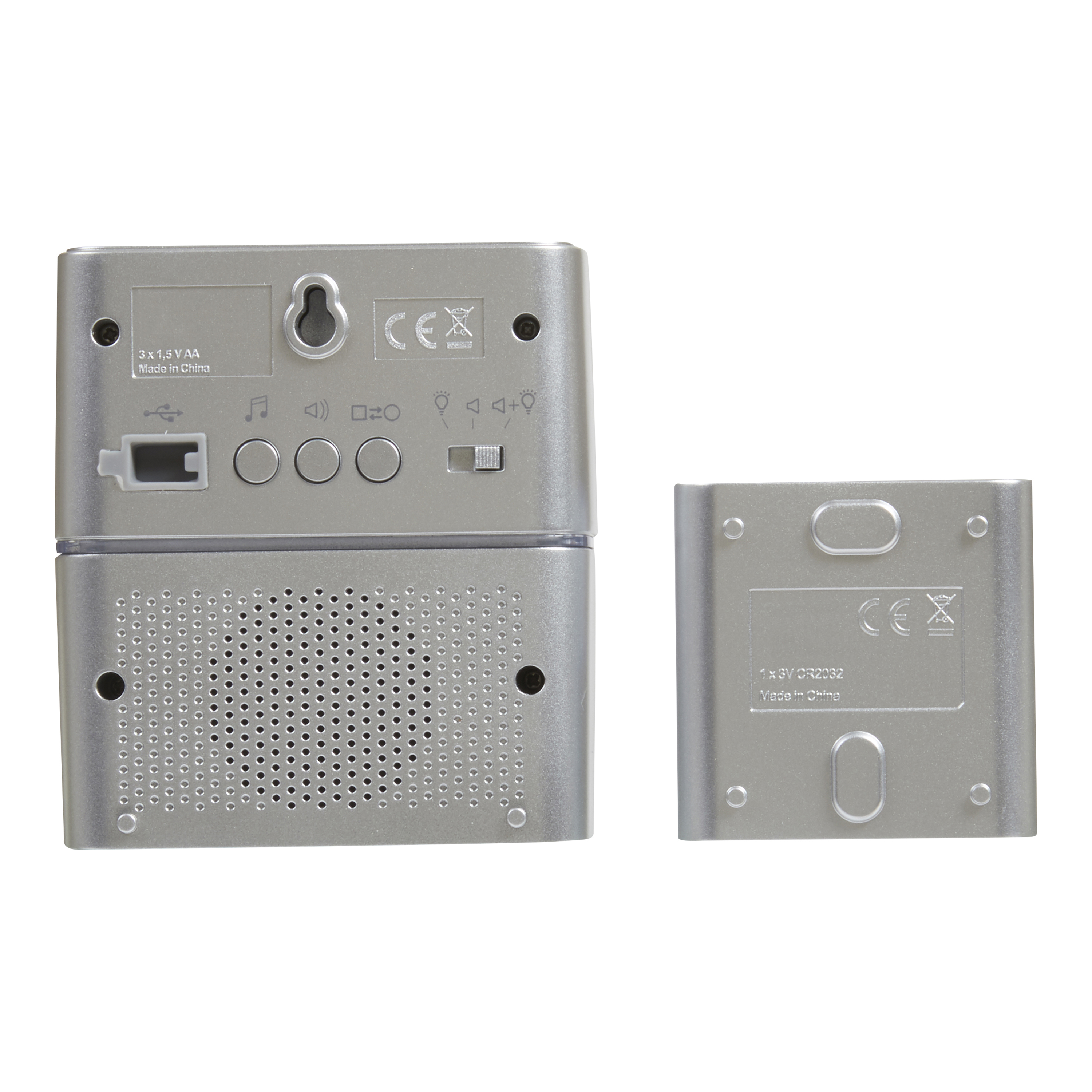 ADVANCED radio kit, wireless chime and doorbell, Alu finish, 200m radio ...