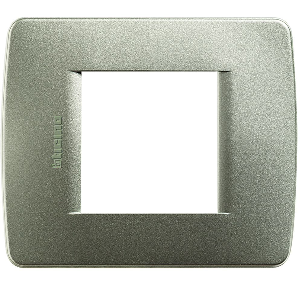 2-Module Cover Frame - Metallic Green - Halogen-Free - Lacquered ...