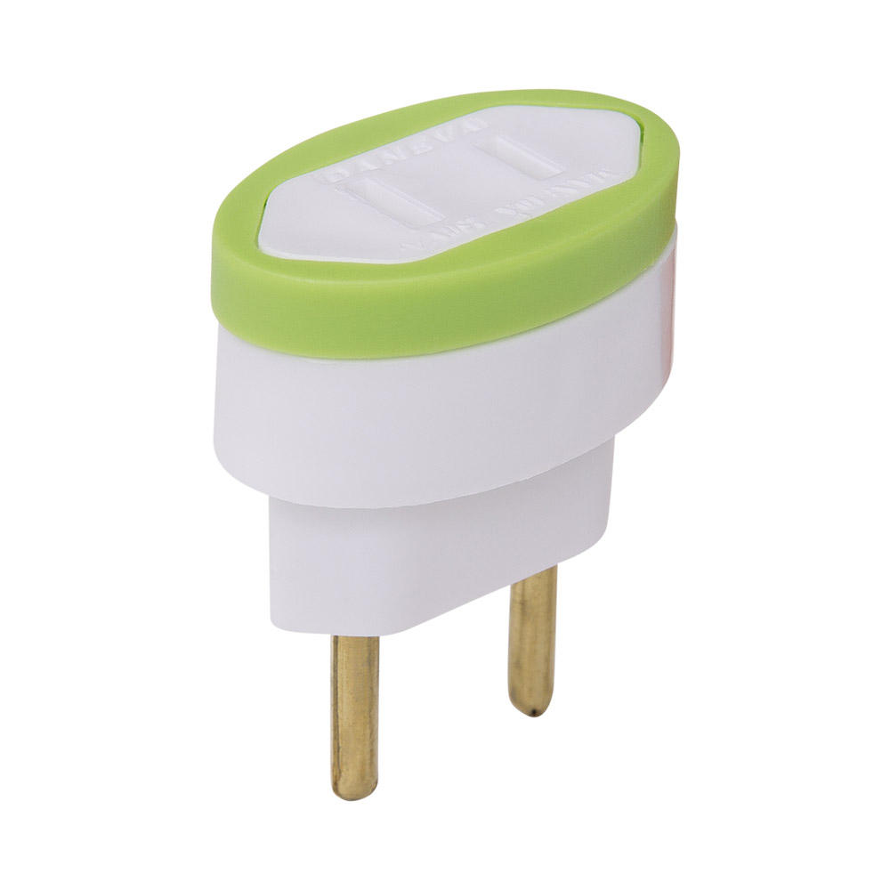 Adaptador Pino Chato 2P 10A/250V Branco - Granel 1 | DN1549 ...