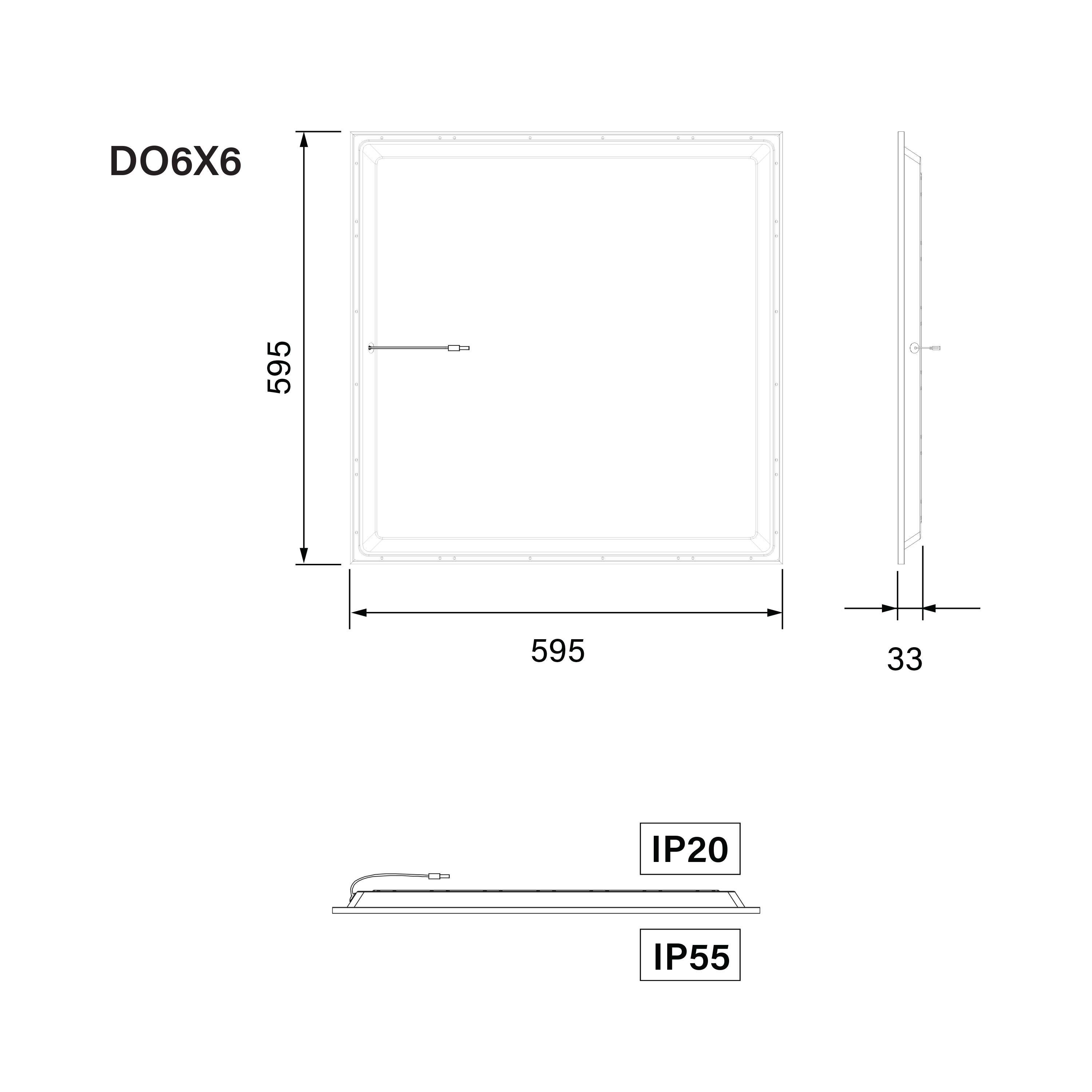 Moduulivalaisin DO6X6M 6122LM 39,9W/840 MP TRIAC | DO6X6M61T/840 ...