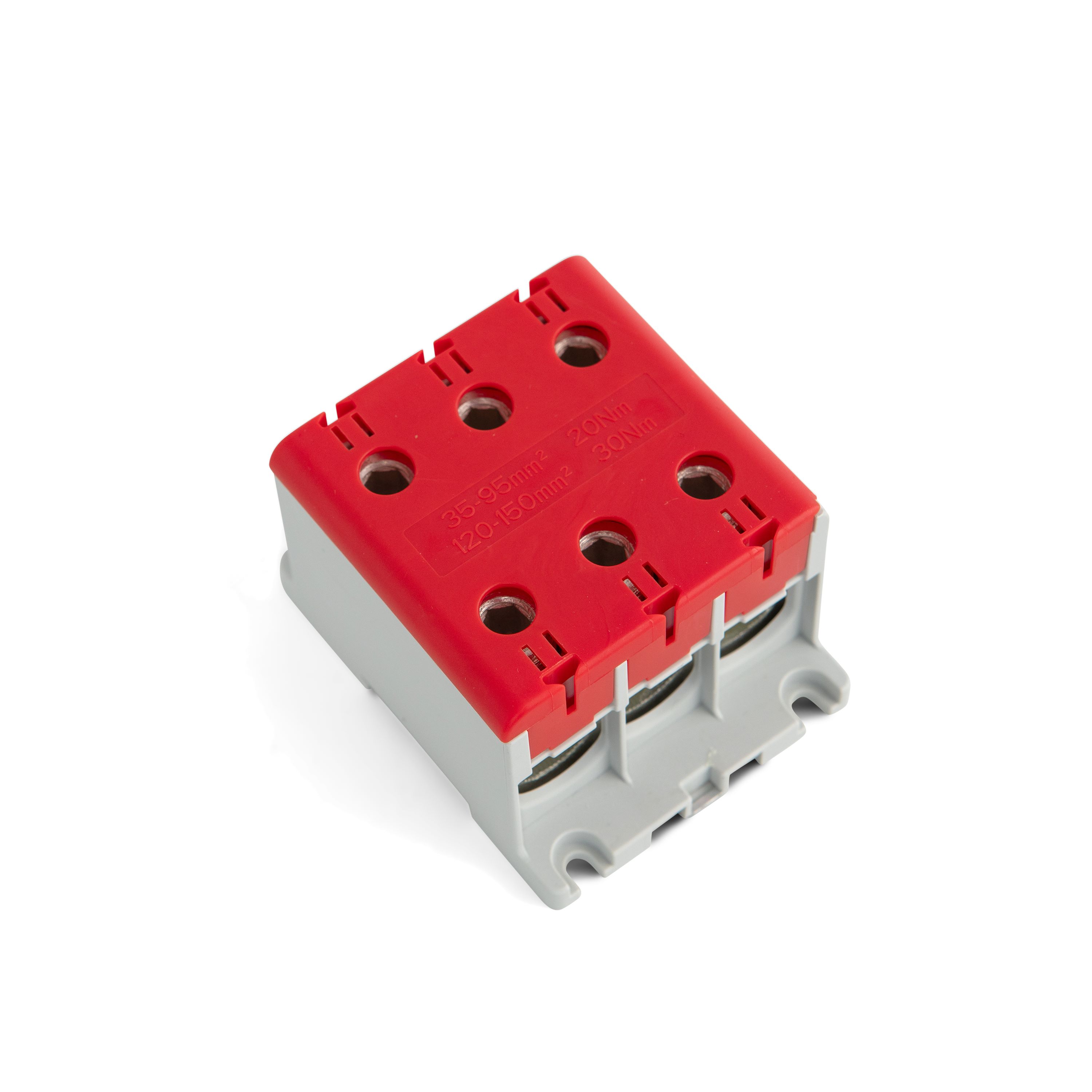 Terminal block 6-tapping Red, Al/Cu 150 mm² | KE93.4 | 6438100496661 ...