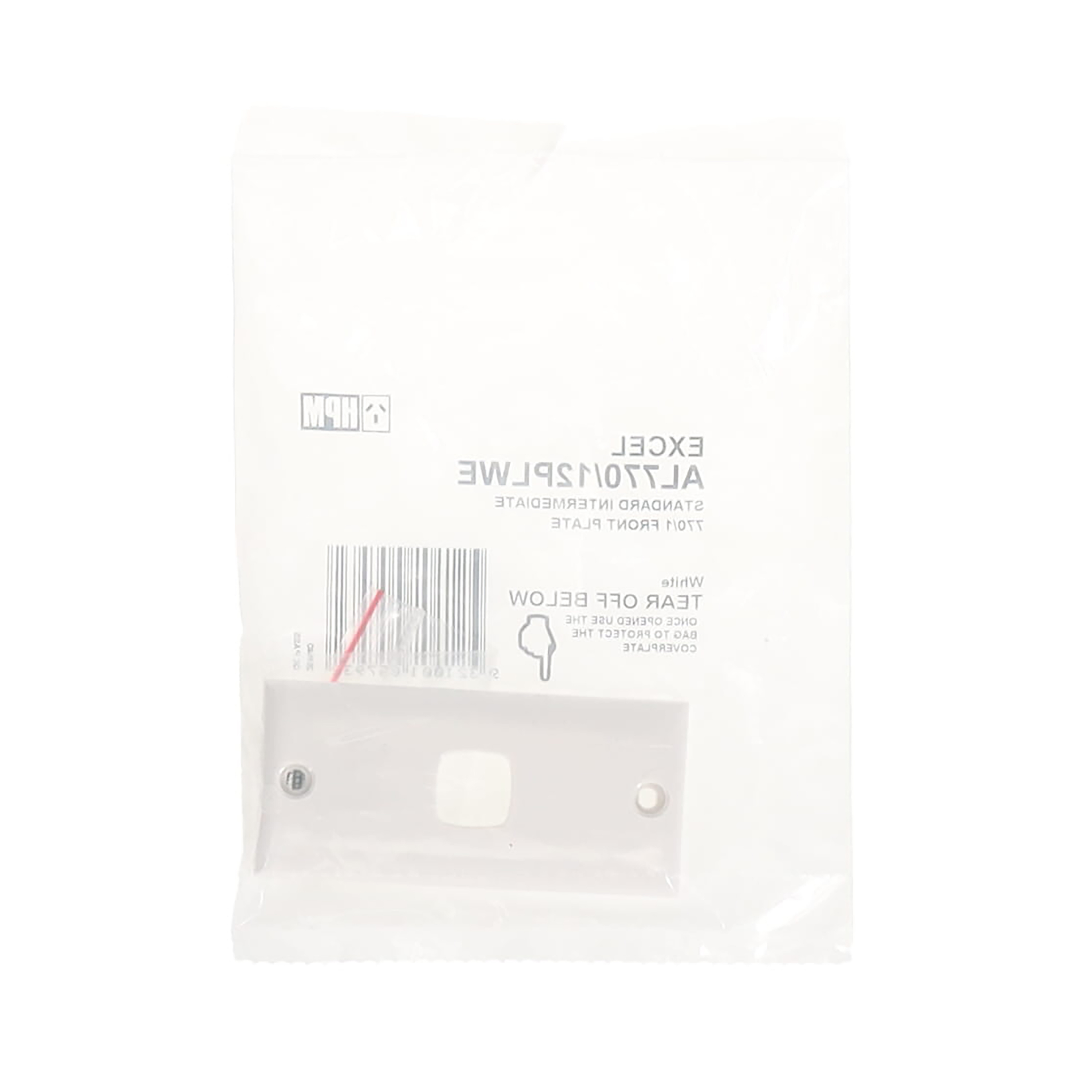 HPM Standard Intermediate 1 Gang Switch Cover Plate - 79mm Mounting ...