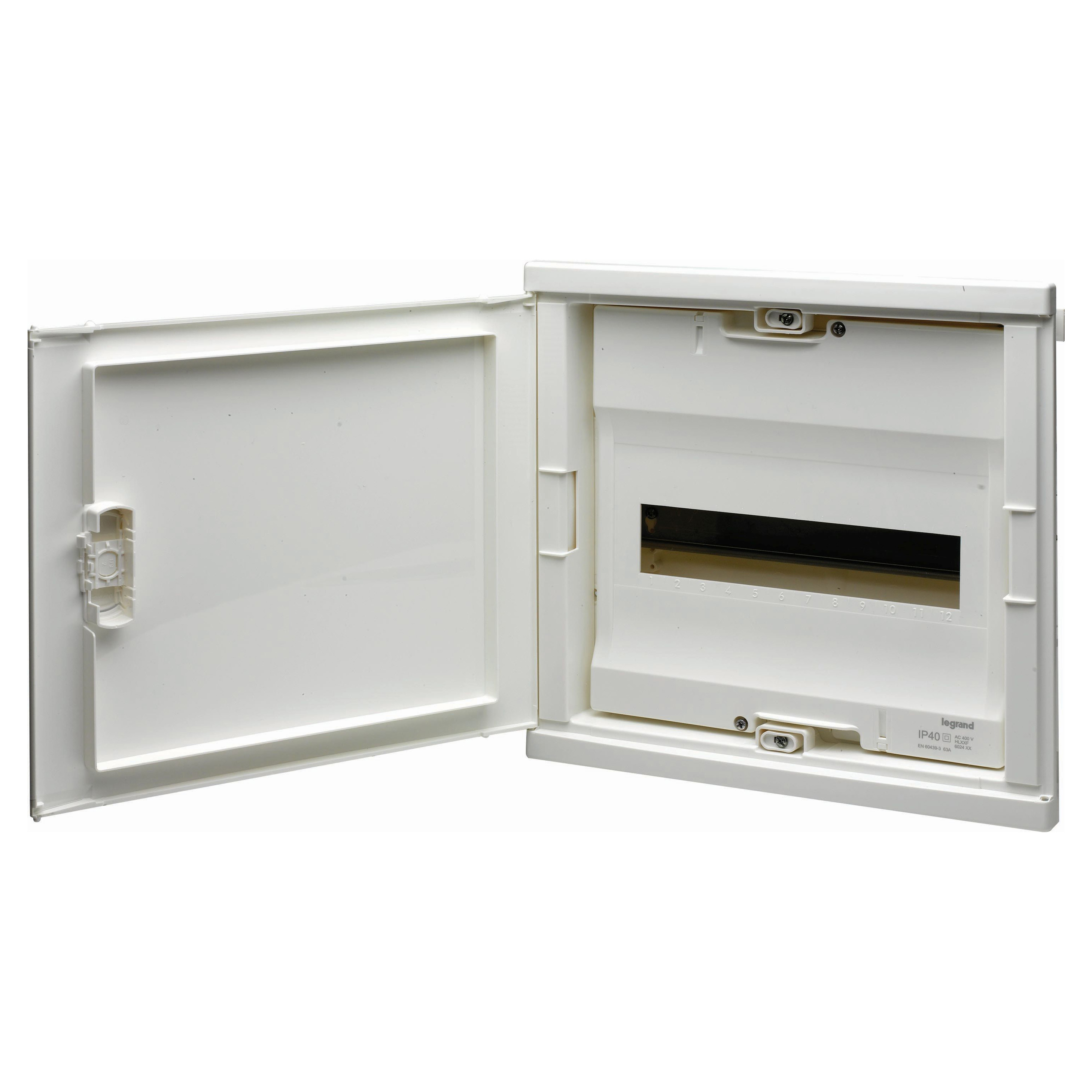 Legrand HL 12 Module Flush Mount Load Centre Enclosure with Neutral and ...