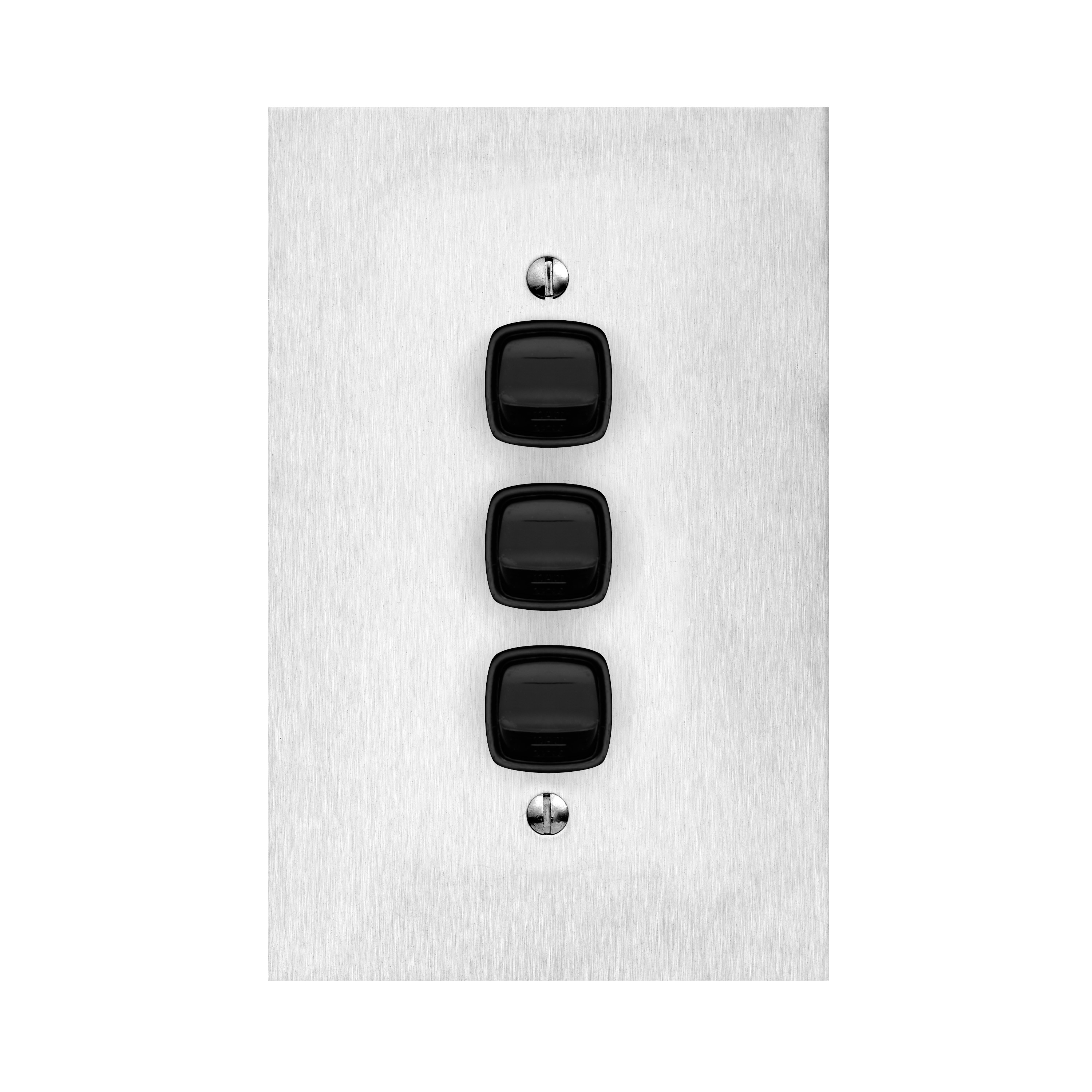 HPM Architectural Metal 10A Single Pole Double Throw 3 Gang Rocker ...