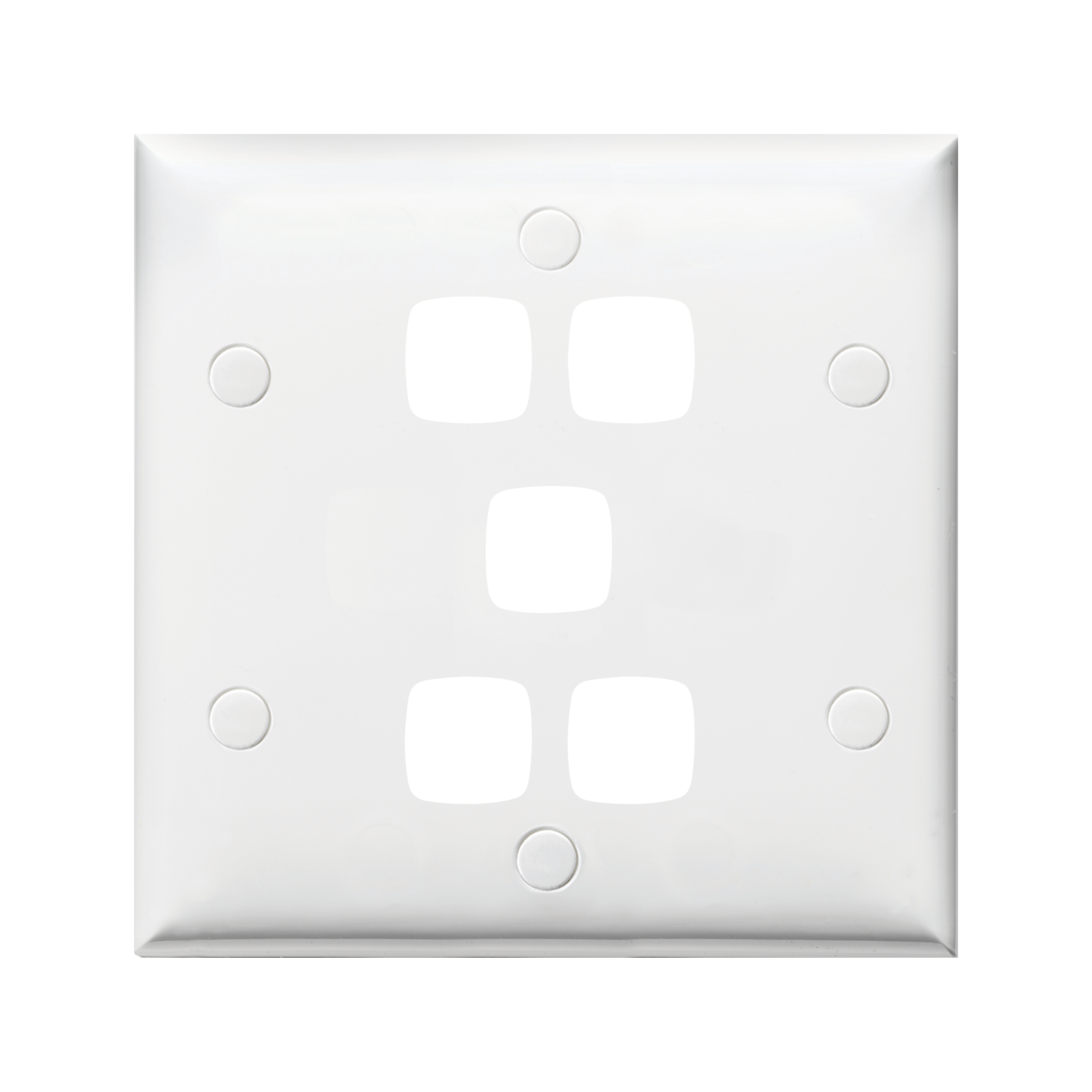 HPM Standard 5 Gang Square Switch Cover Plate White | SQ770/5PLWE ...