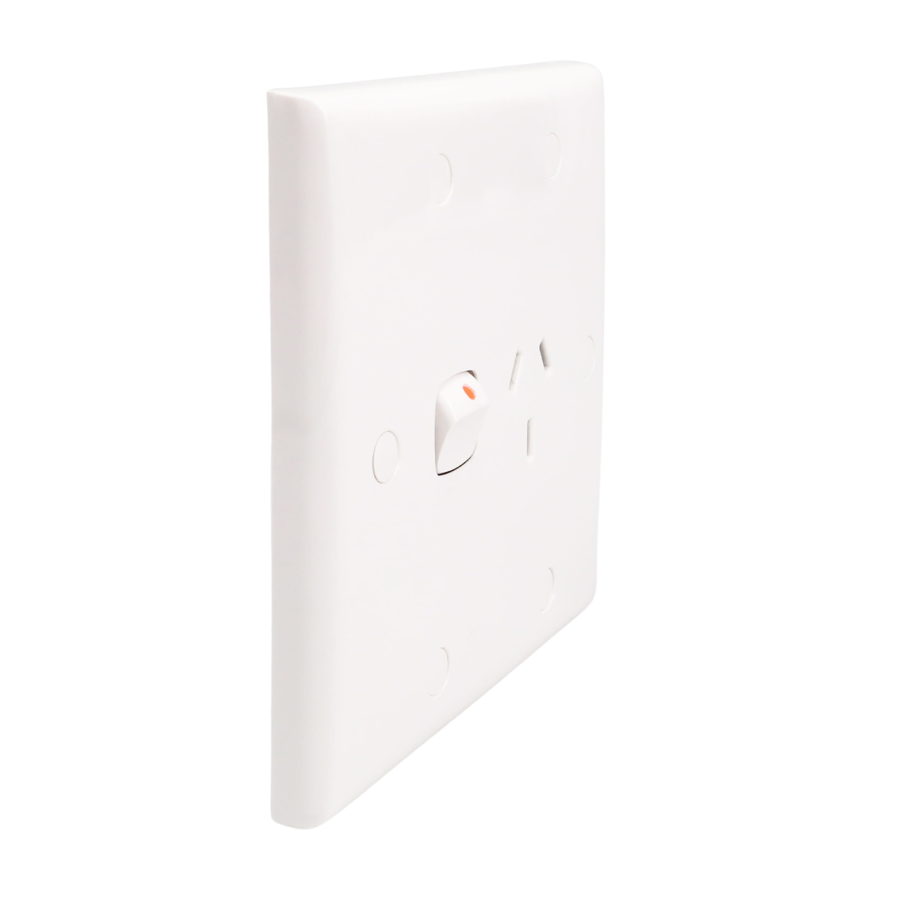 HPM Standard 10A Square Single Power Point White | SQ787WE ...