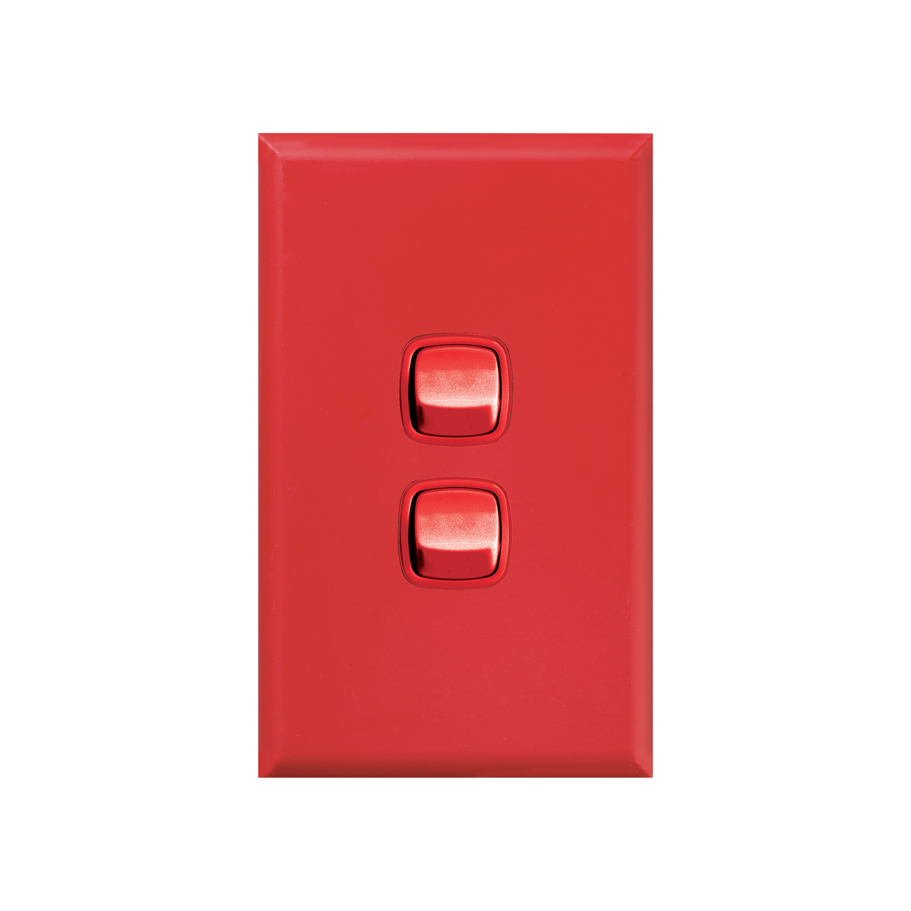 HPM Excel 10A 2 Gang Single Pole Double Throw Vertical Rocker Switch ...