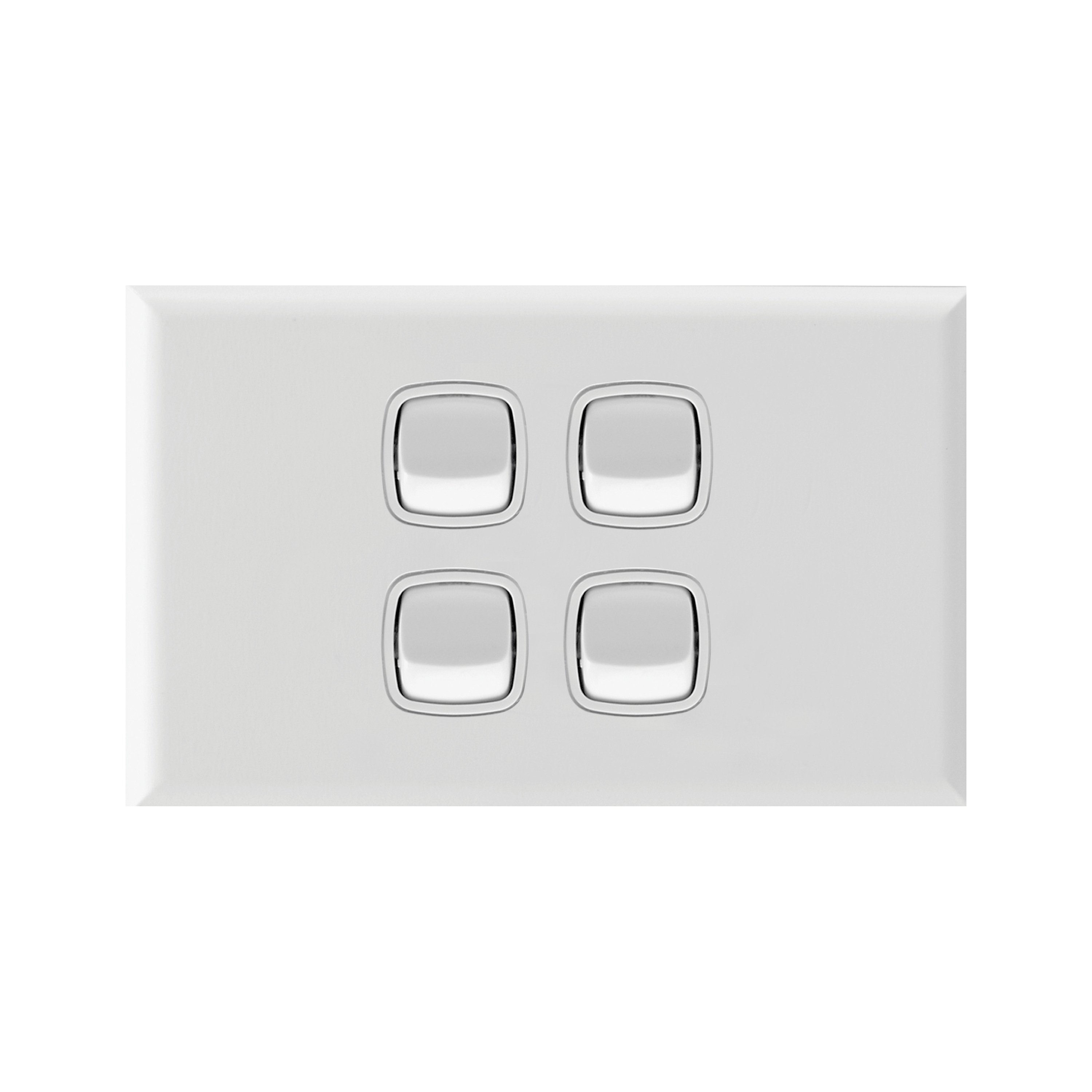 HPM Excel 10A 4 Gang Single Pole Double Throw Horizontal Rocker Switch ...