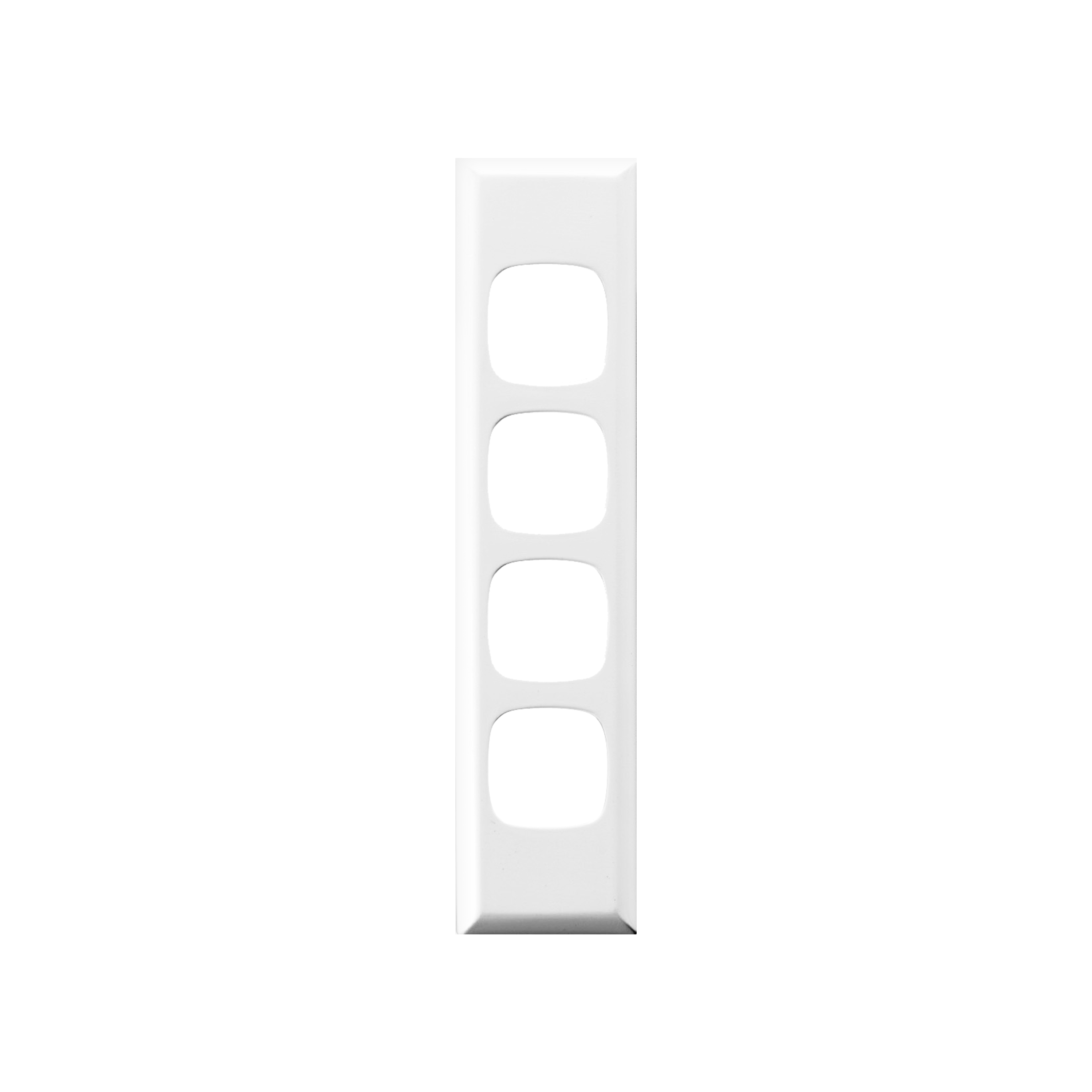 HPM Excel 4 Gang Architrave Switch Coverplate White | XLA770/4PLWE ...