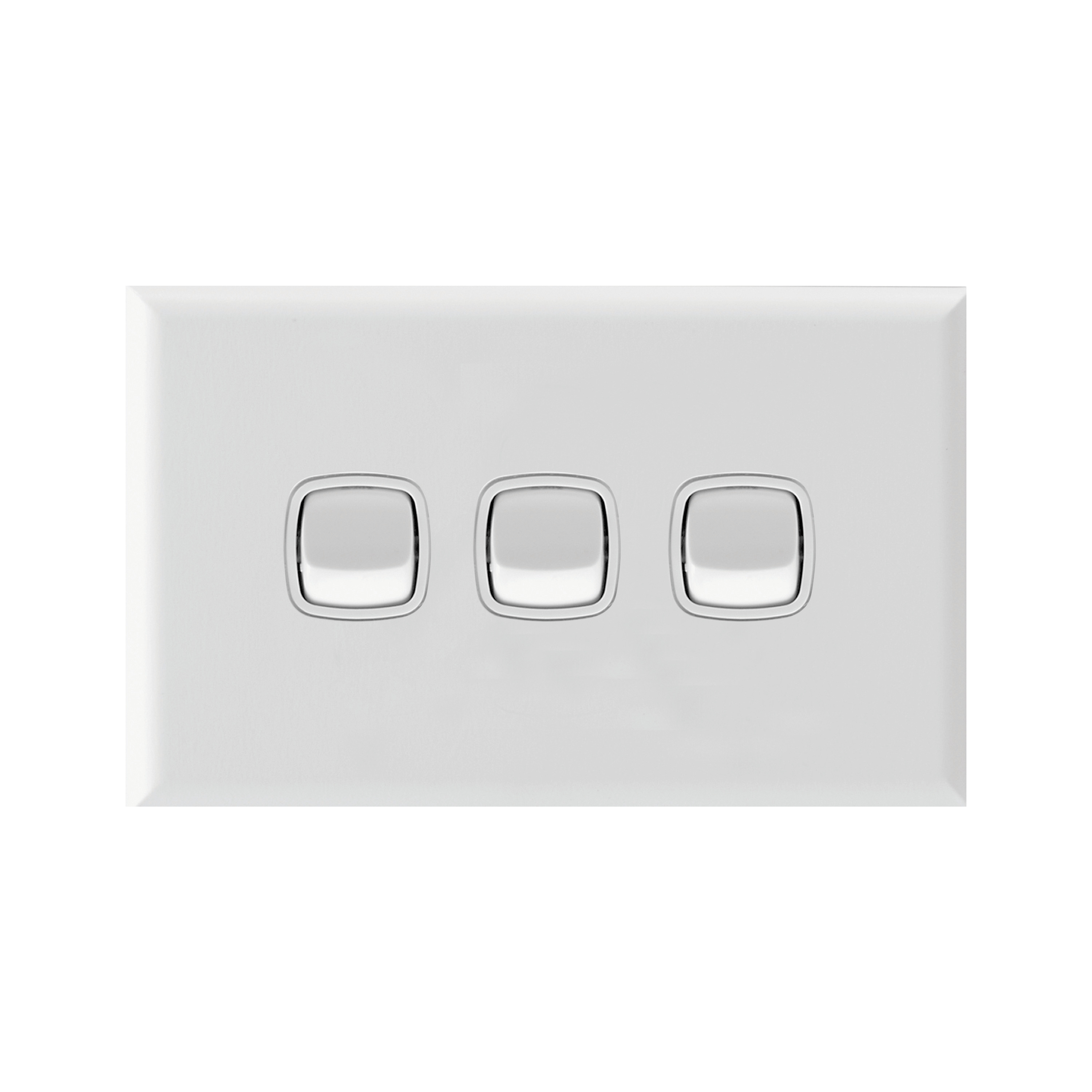 HPM Excel 10A 3 Gang Single Pole Double Throw Horizontal Rocker Switch ...