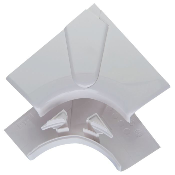 DLP PVC 65x150mm Trunking Internal Bend with Divider Junction White ...