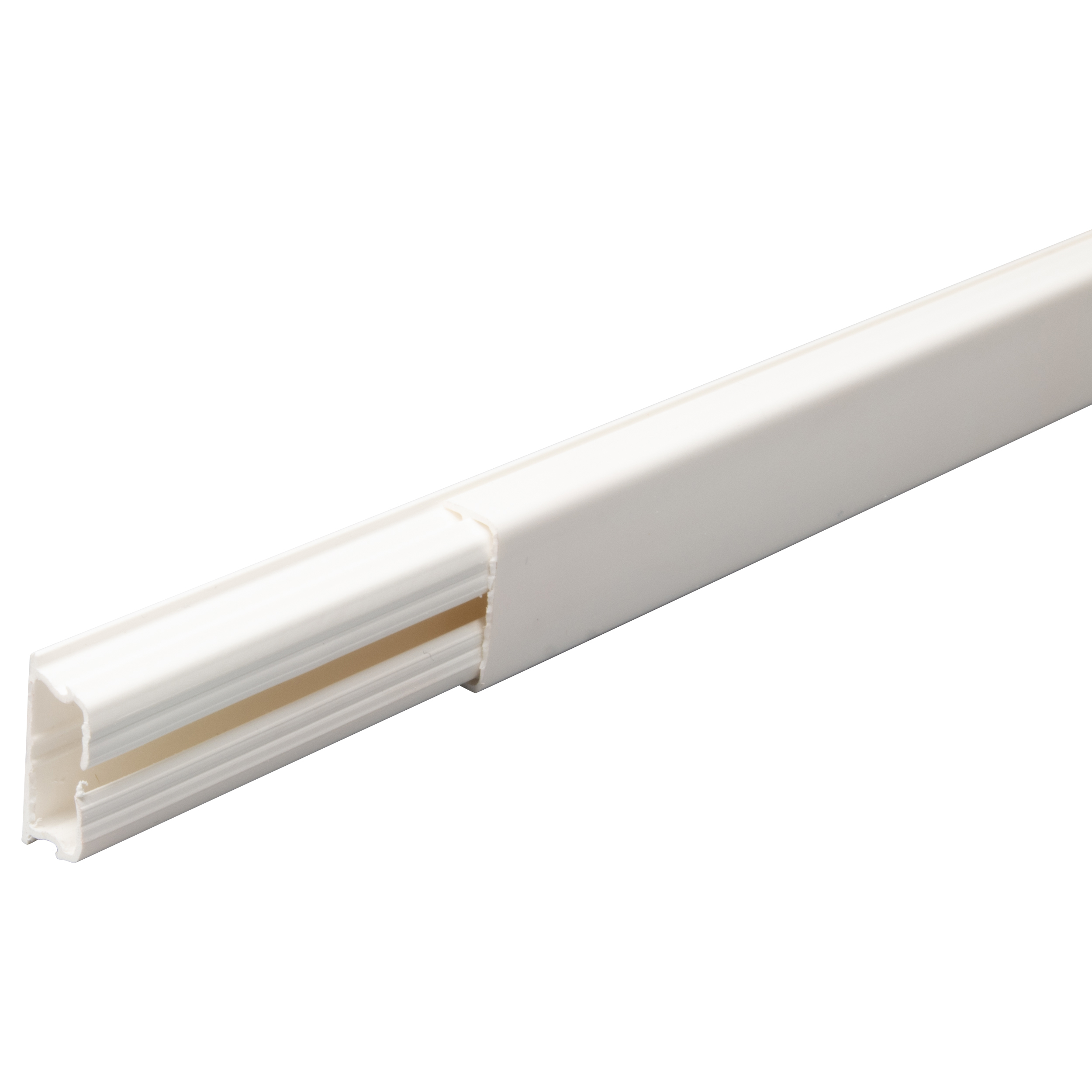 Moldura DLP sin tabique de 20x10mm color blanco. Longitud de 2 metros ...