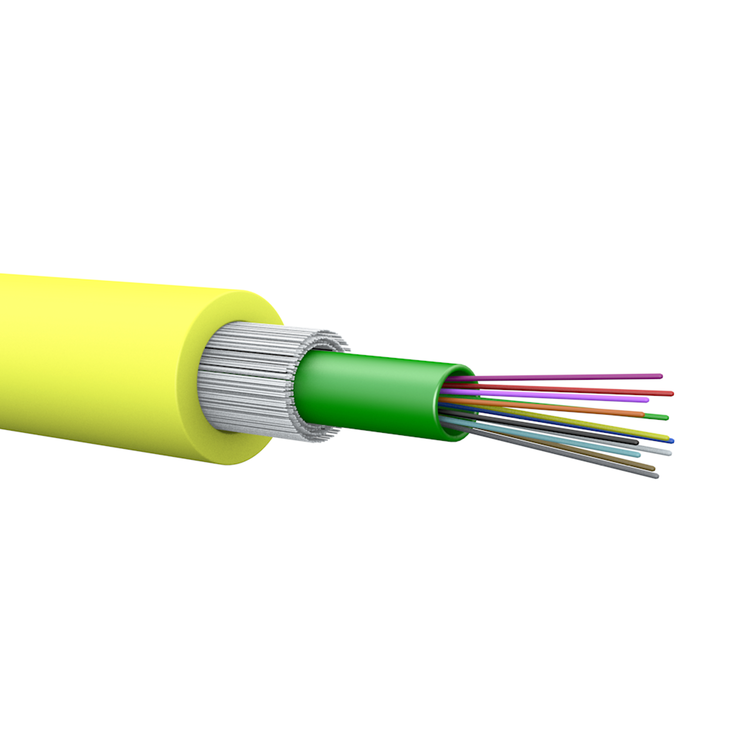 Fiber Optic Cable OS2 Loose Tube 2 Cores Indoor/Outdoor LSZH Euroclass ...
