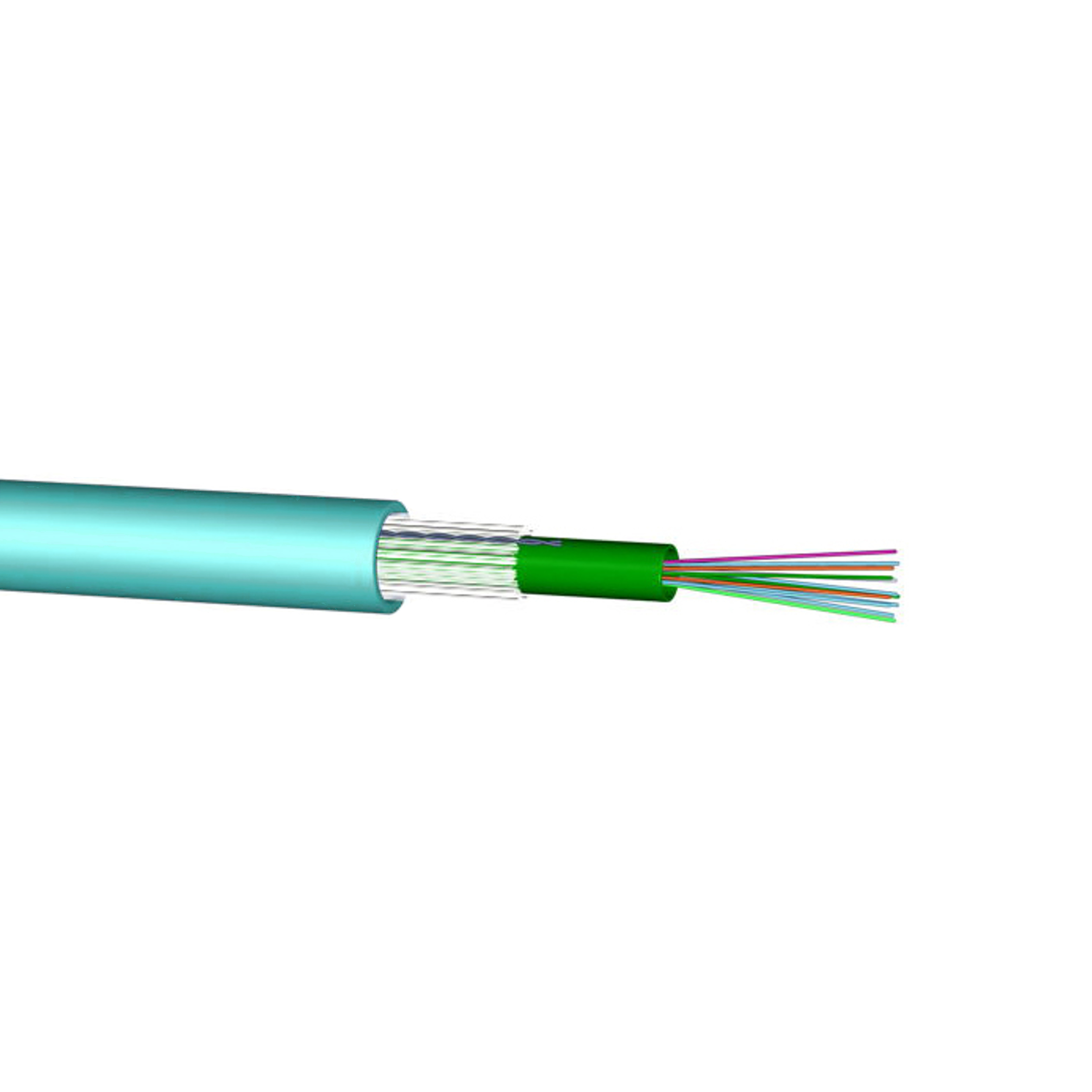 Fiber Optic Cable OM3 Loose Tube 16 Cores Indoor/Outdoor LSZH Euroclass ...