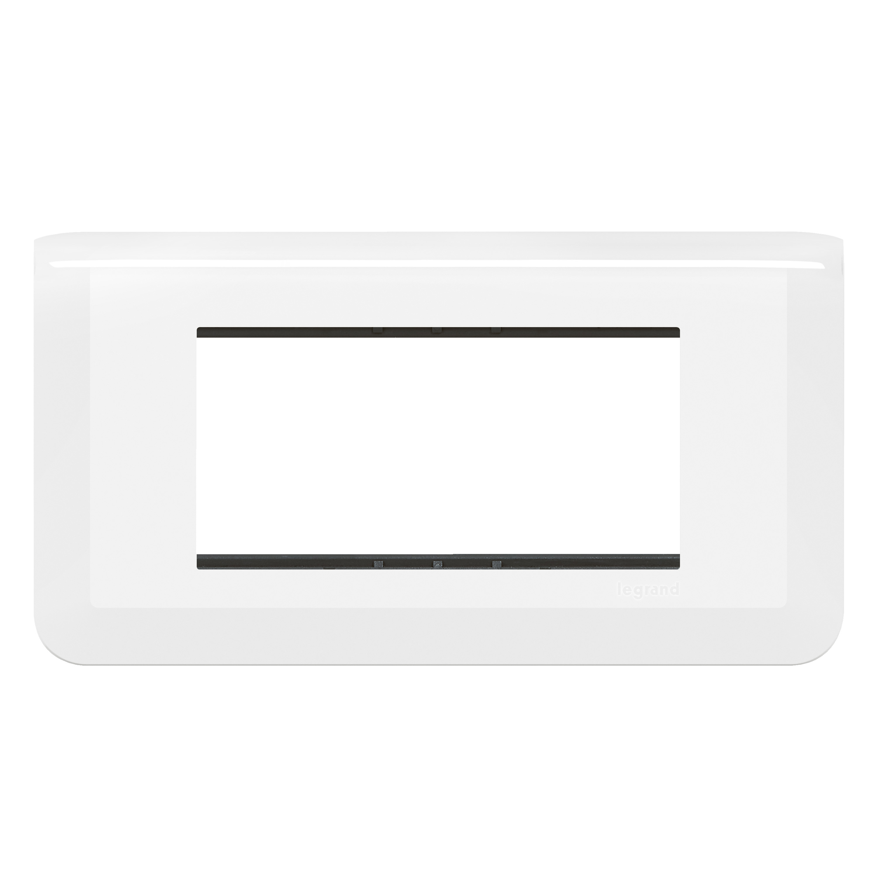 Plaque Mosaic avec support pour 4 modules montage horizontal - blanc ...