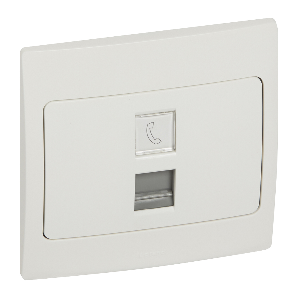 Mallia Telephone RJ11 socket - 4 contracts - White | 281160 ...