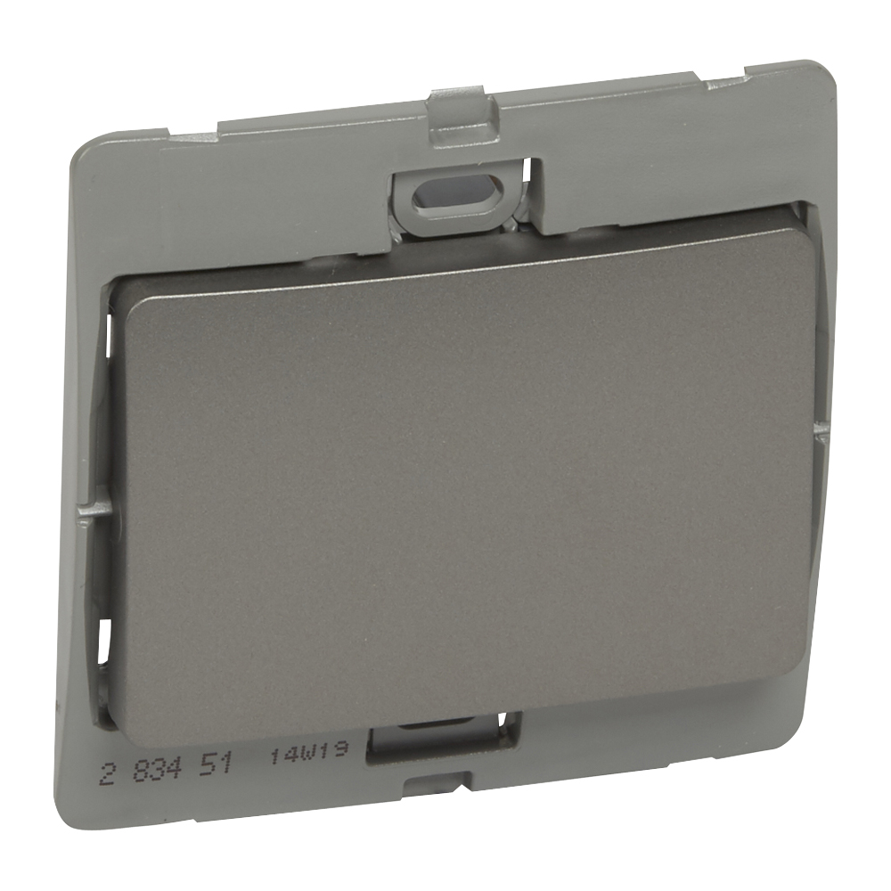 Mallia Single pole illuminated switch - 1 gang - 2 way - 20 AX - Dark ...