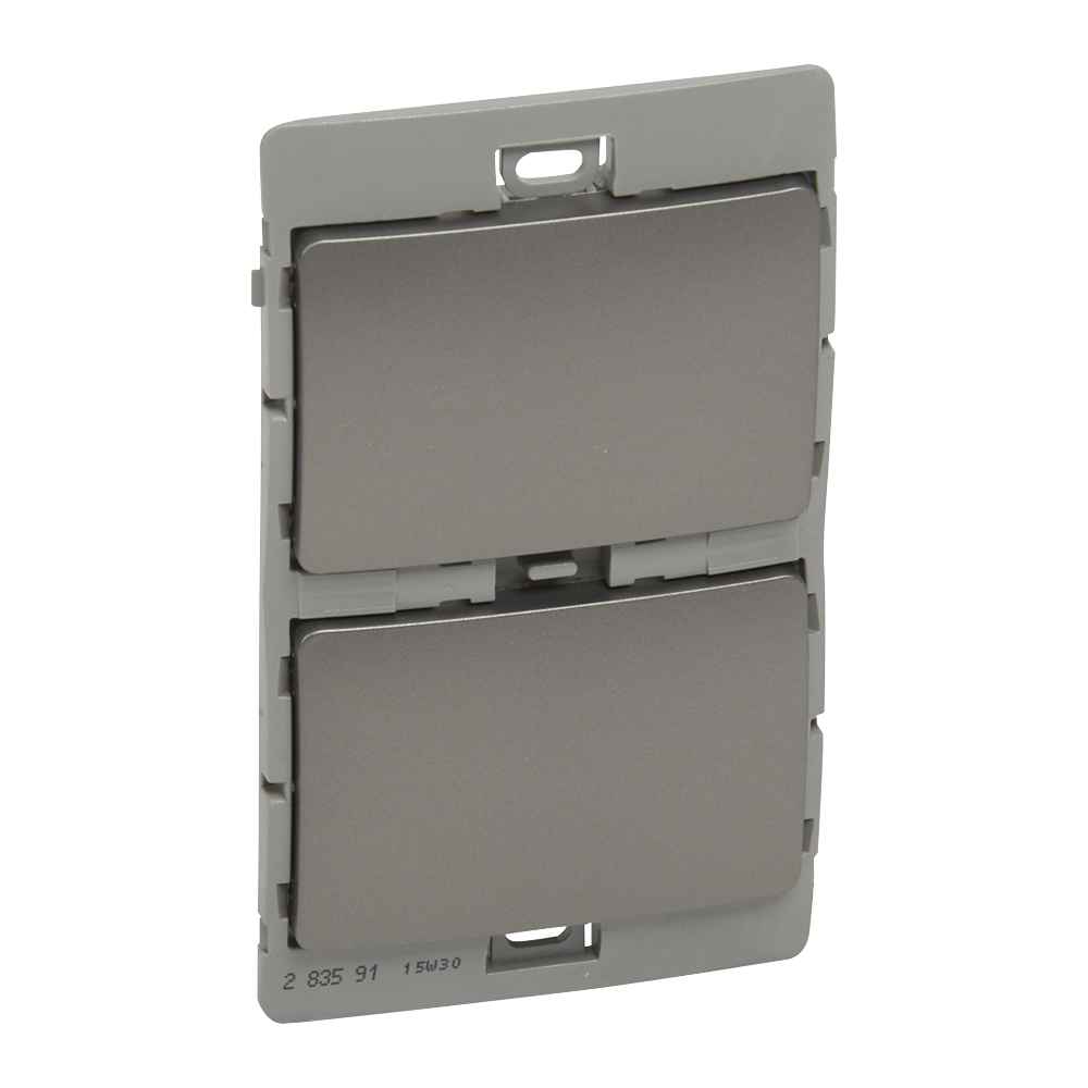 Mallia Blanking plate - 2 gang - Dark Silver | 283591 | 3245062835918 ...