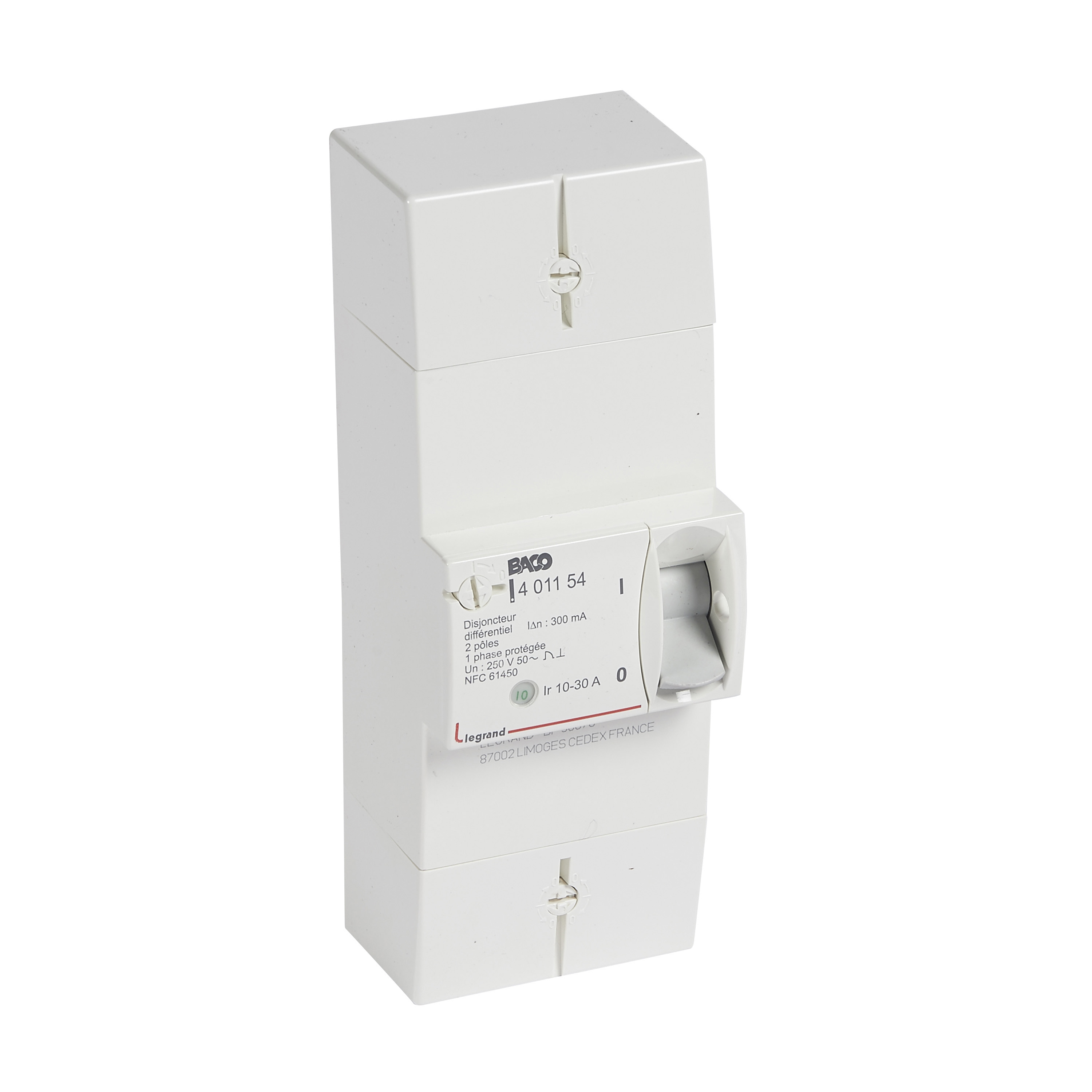 Disjoncteur différentiel 2 pôles - 250V ac - Sensibilité 300mA ...