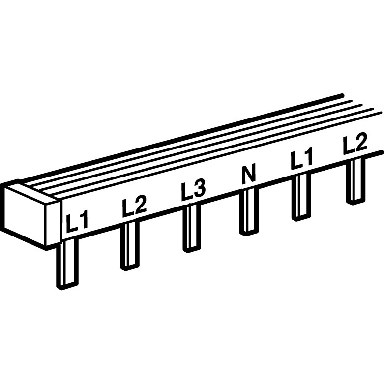 Legrand 4P 12 Module Prong-Type Supply Busbar | 404944 | 3245064049443 ...