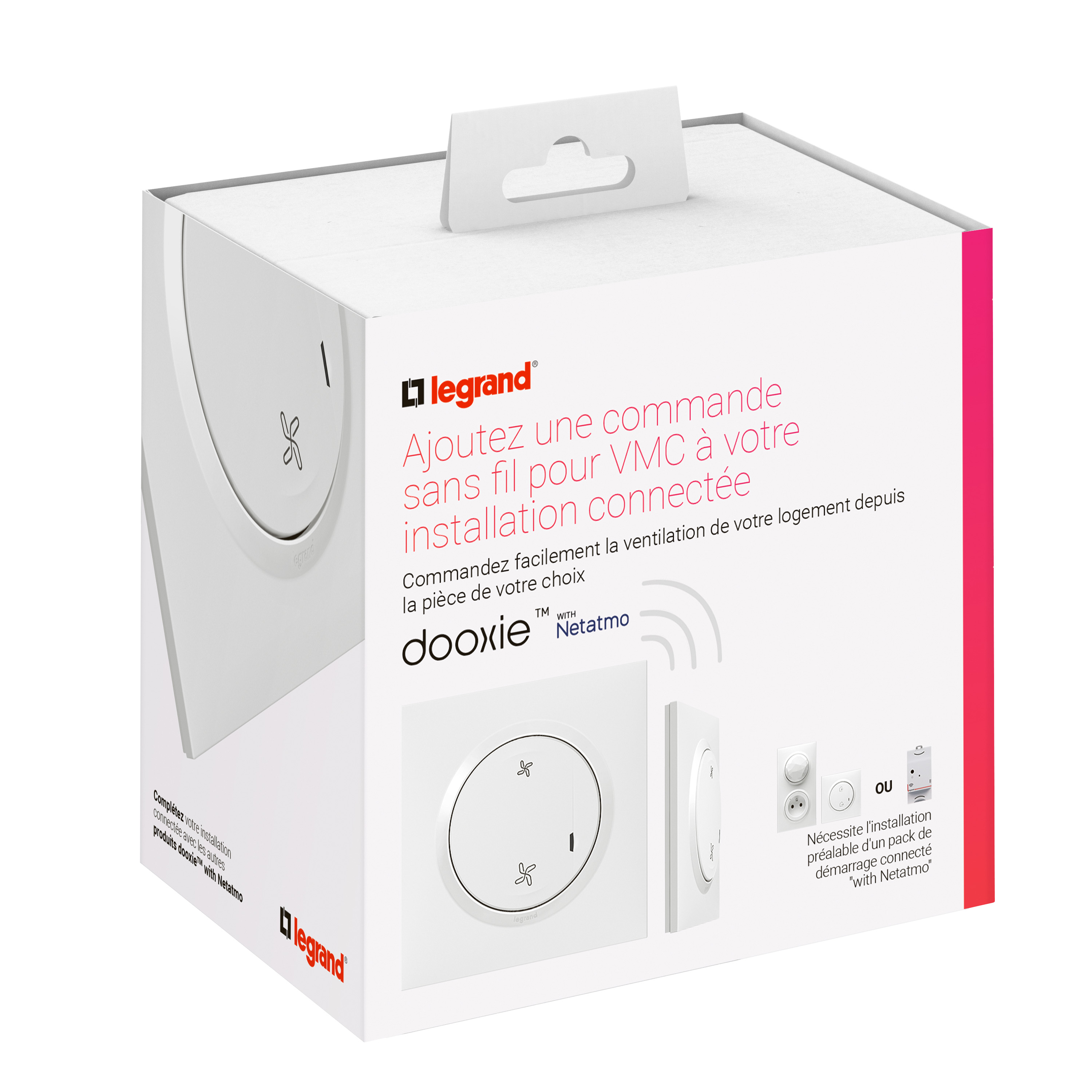 Exhaust Wireless switch dooxie white | 600020 | 3414971955943 | Legrand