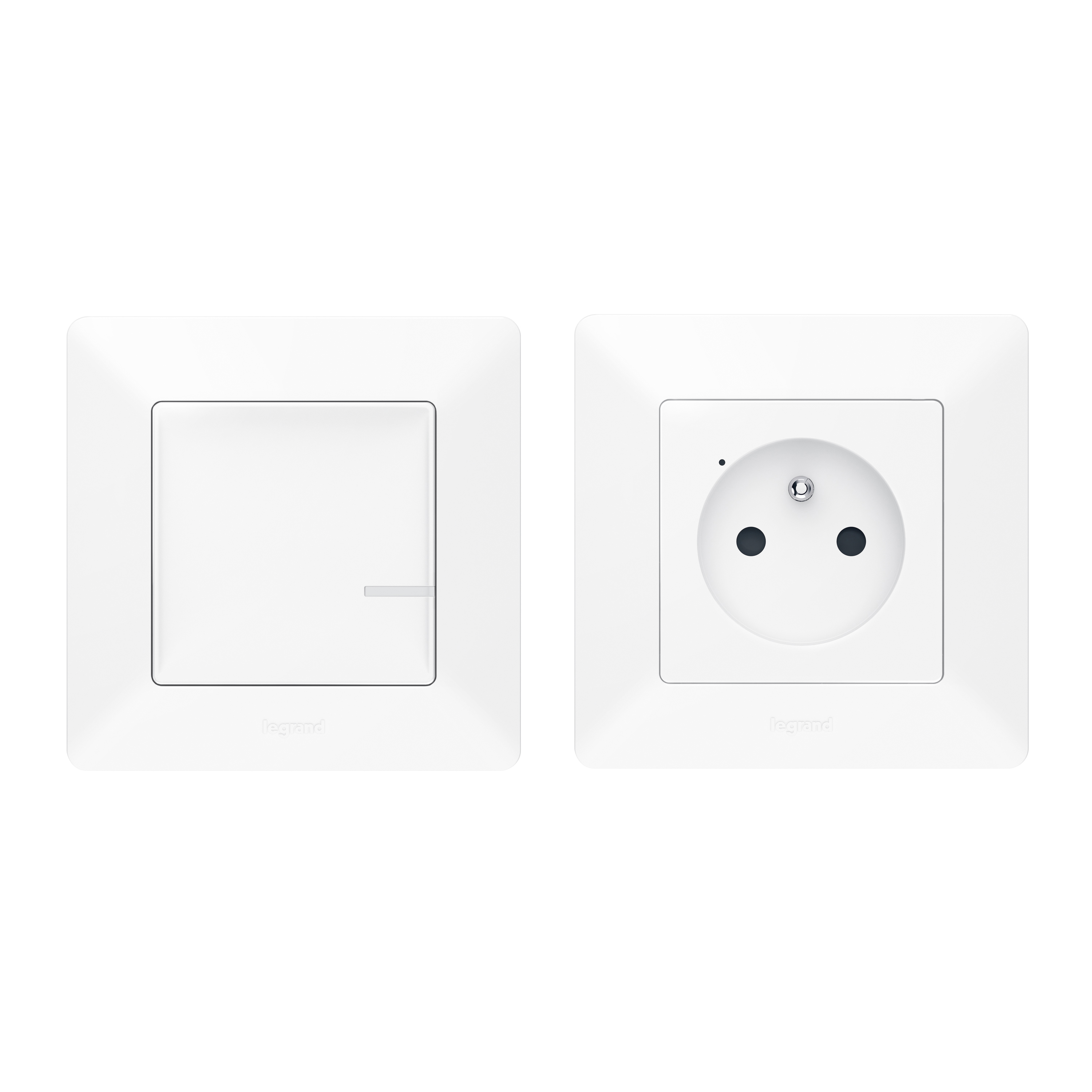 All-in-one kit containing a power outlet + wireless light switch Valena Life with Netatmo ...