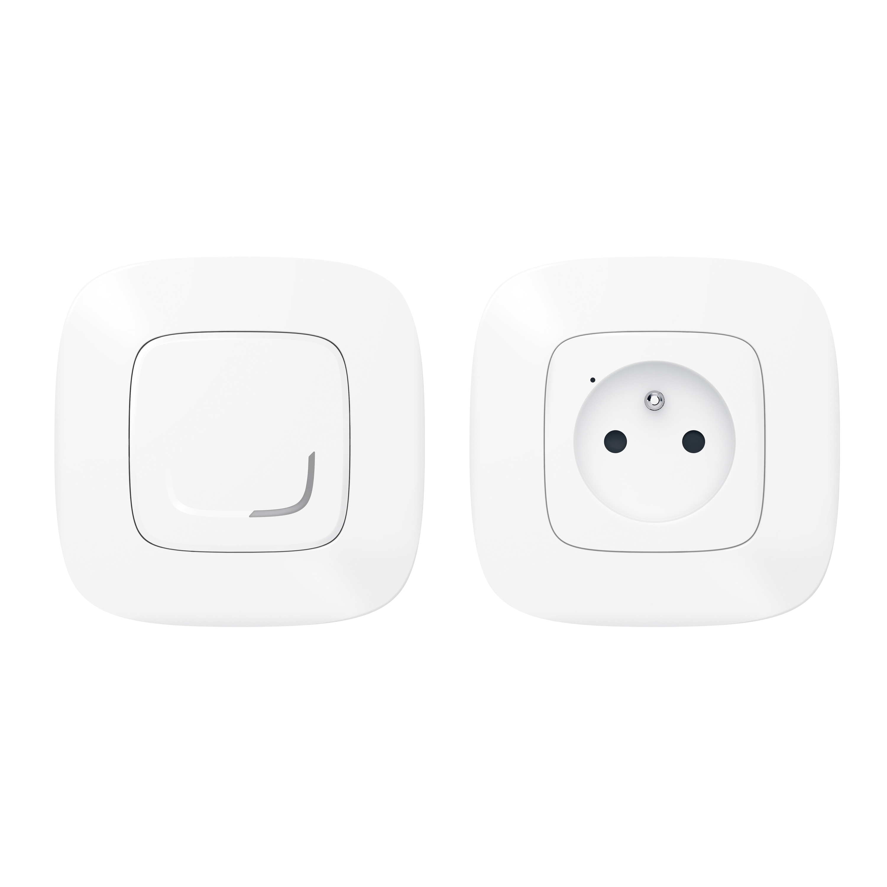 All-in-one kit containing a power outlet + wireless light switch Valena ...