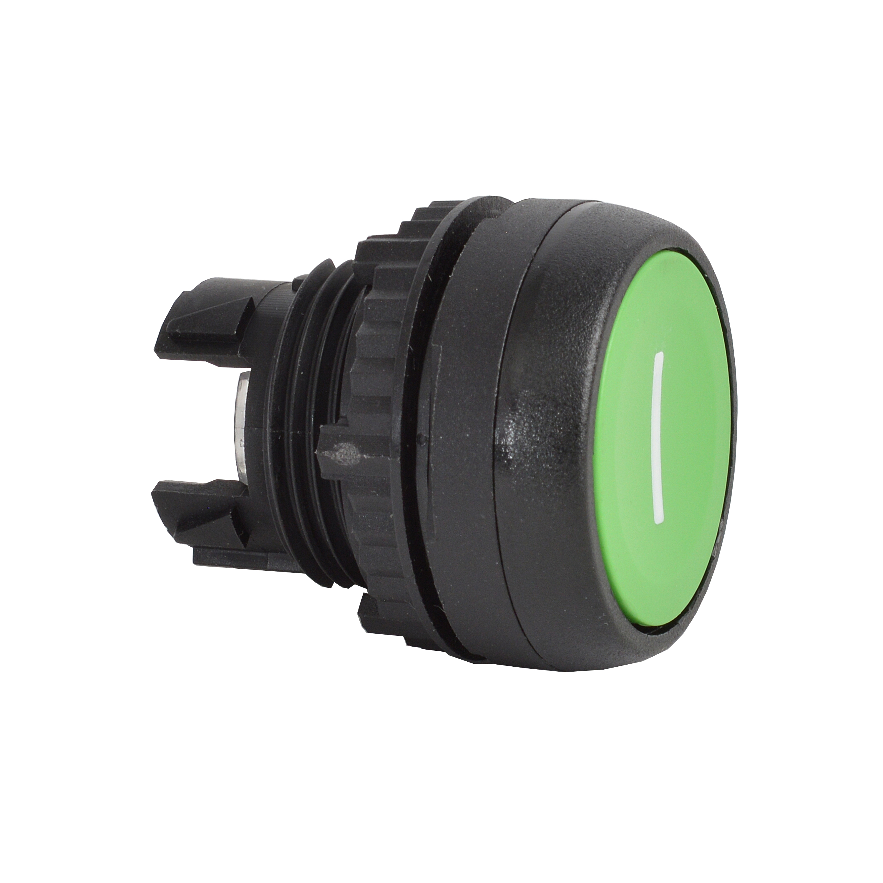 BACO Push Button - Push Button Flush Spring Return Green Engraved I ...