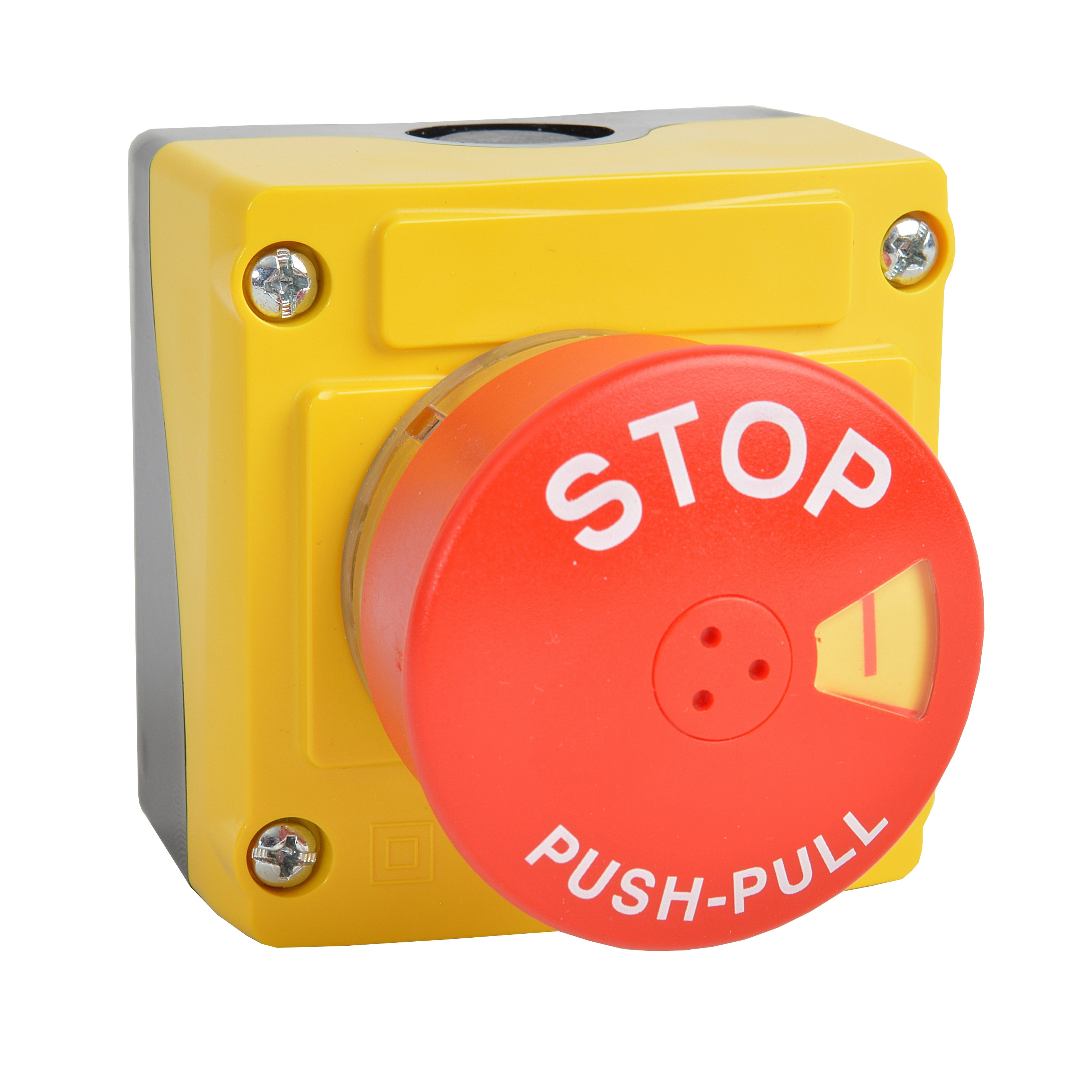 BACO Push Button - Control Station Push-Pull Engraved: Stop Push Pull ...