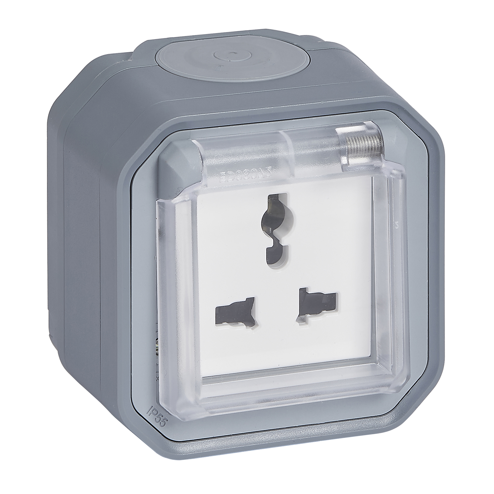 Plexo prise multistandard - saillie - Gris | 069748L | 3414971882355 ...