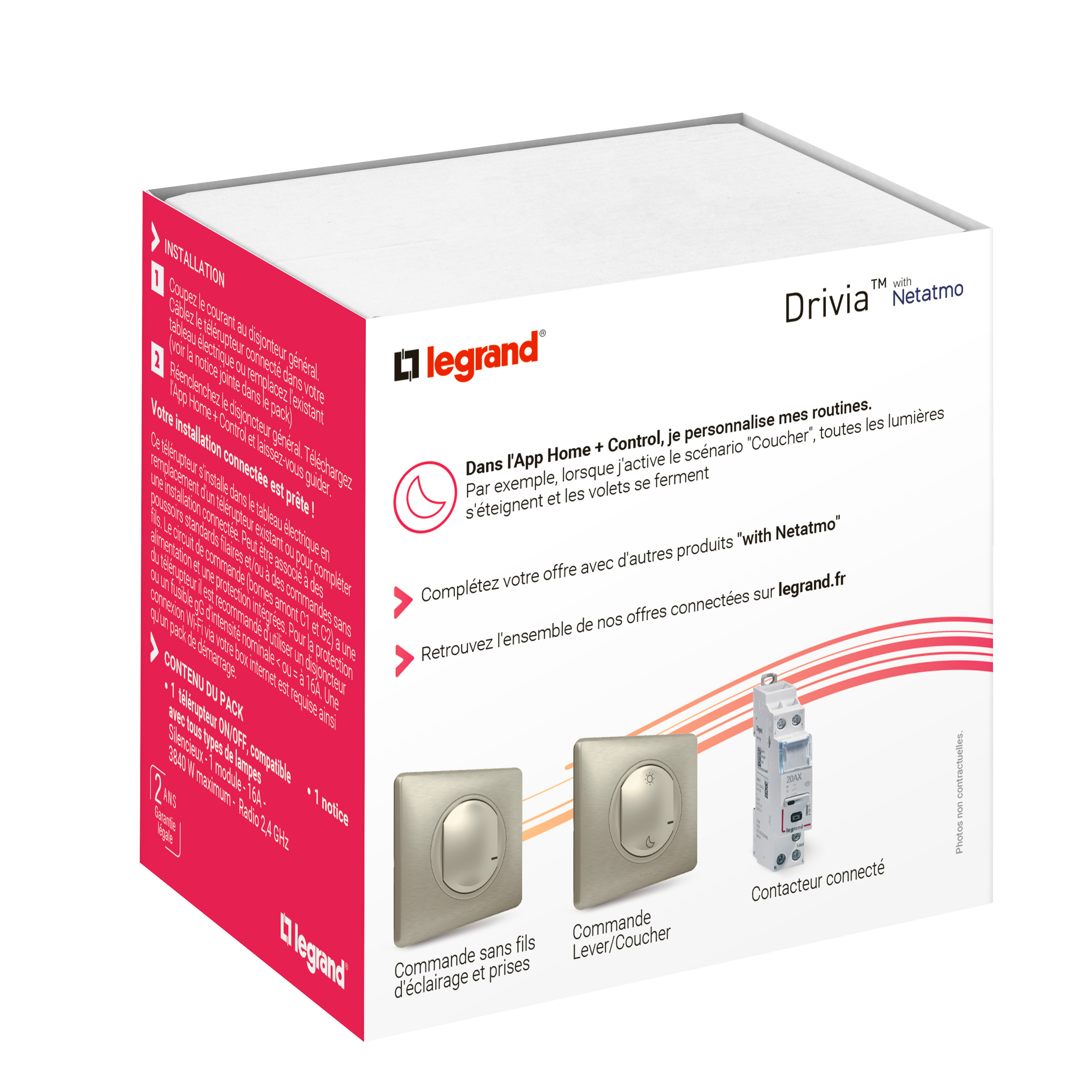 CX3 with Netatmo Connected 16A Latching relay closing contacts, Silent ...