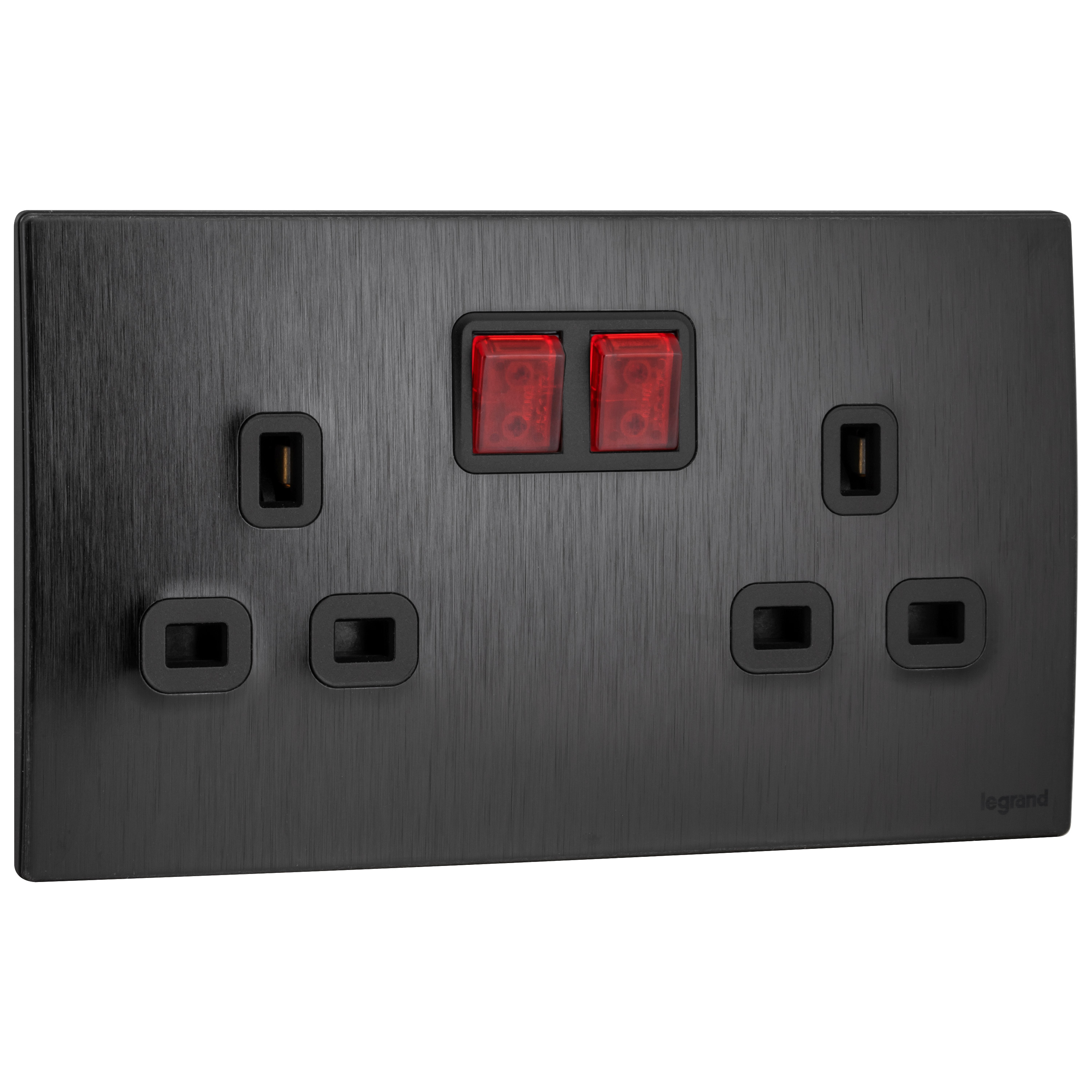 Mallia Senses British Standard Single Pole socket outlet switched with ...