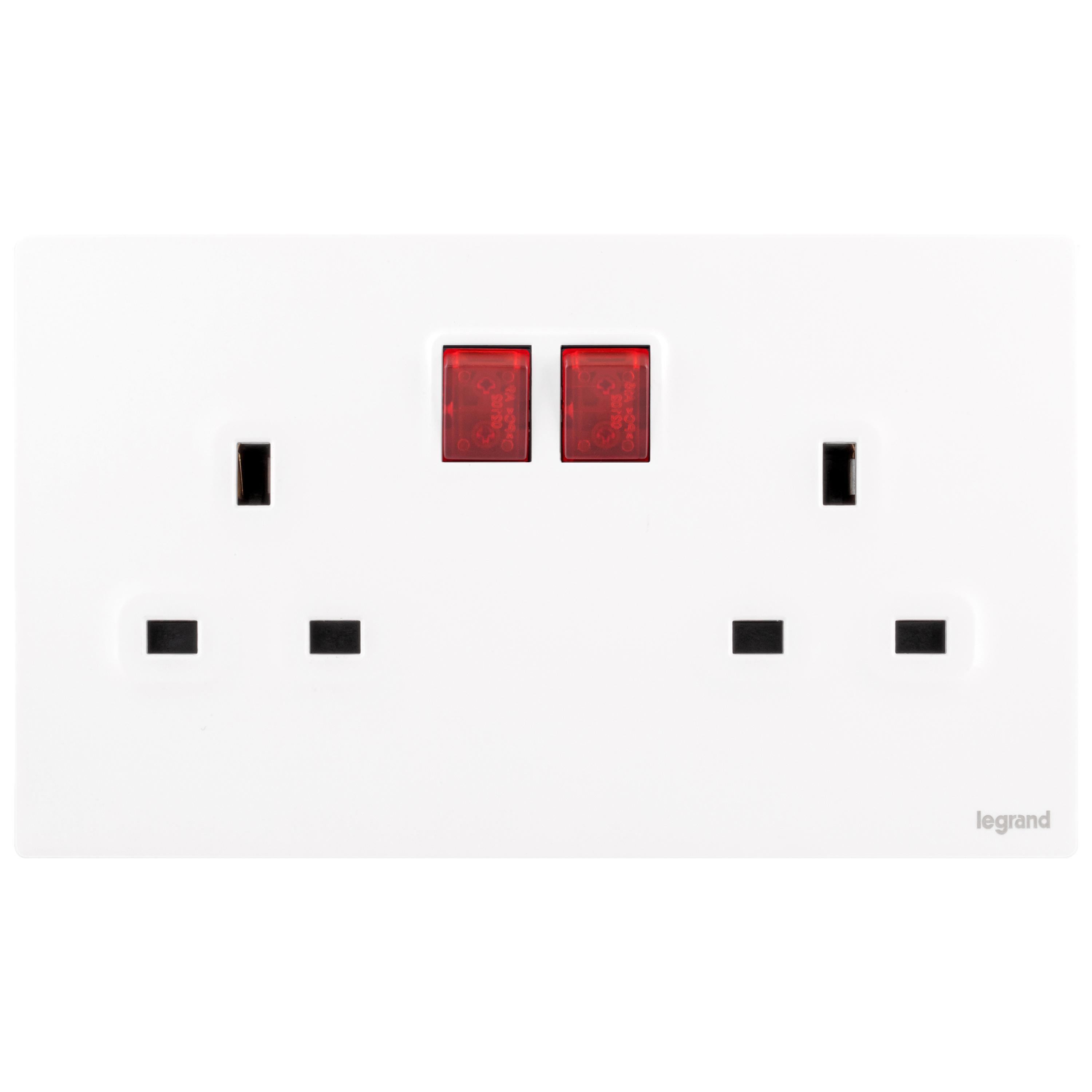 Mallia Senses British Standard Single Pole socket outlet switched with ...