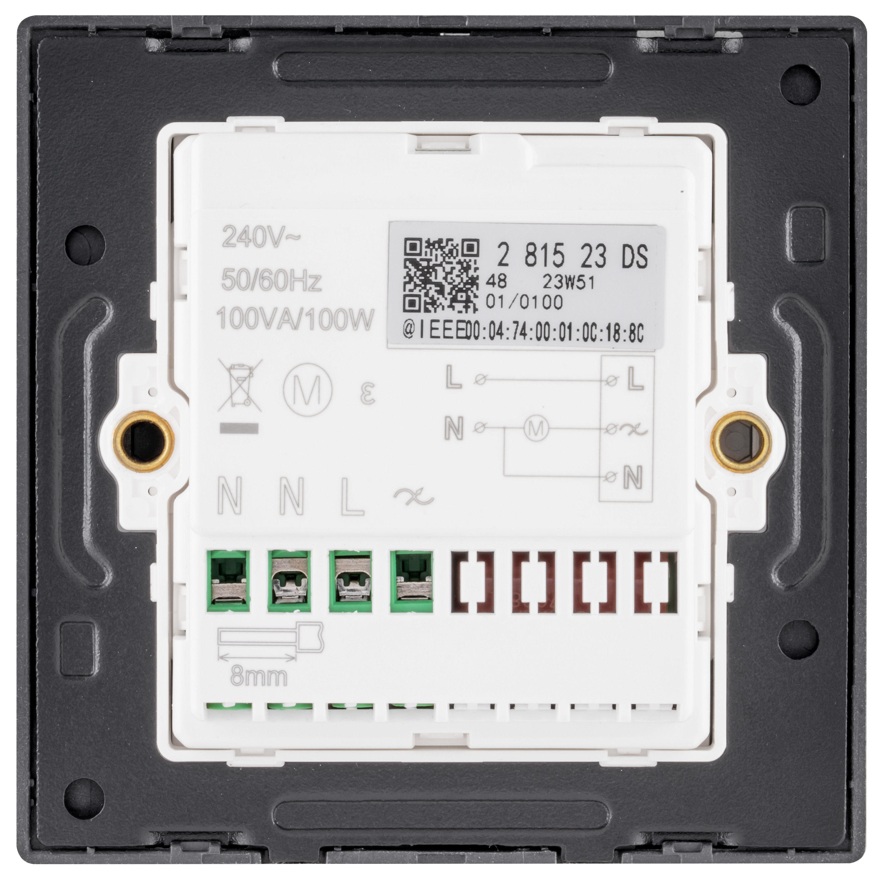 CONNECTED FAN CONTROLLER 4 SPEEDS 1 GANG MALLIA SENSES SILVER ...