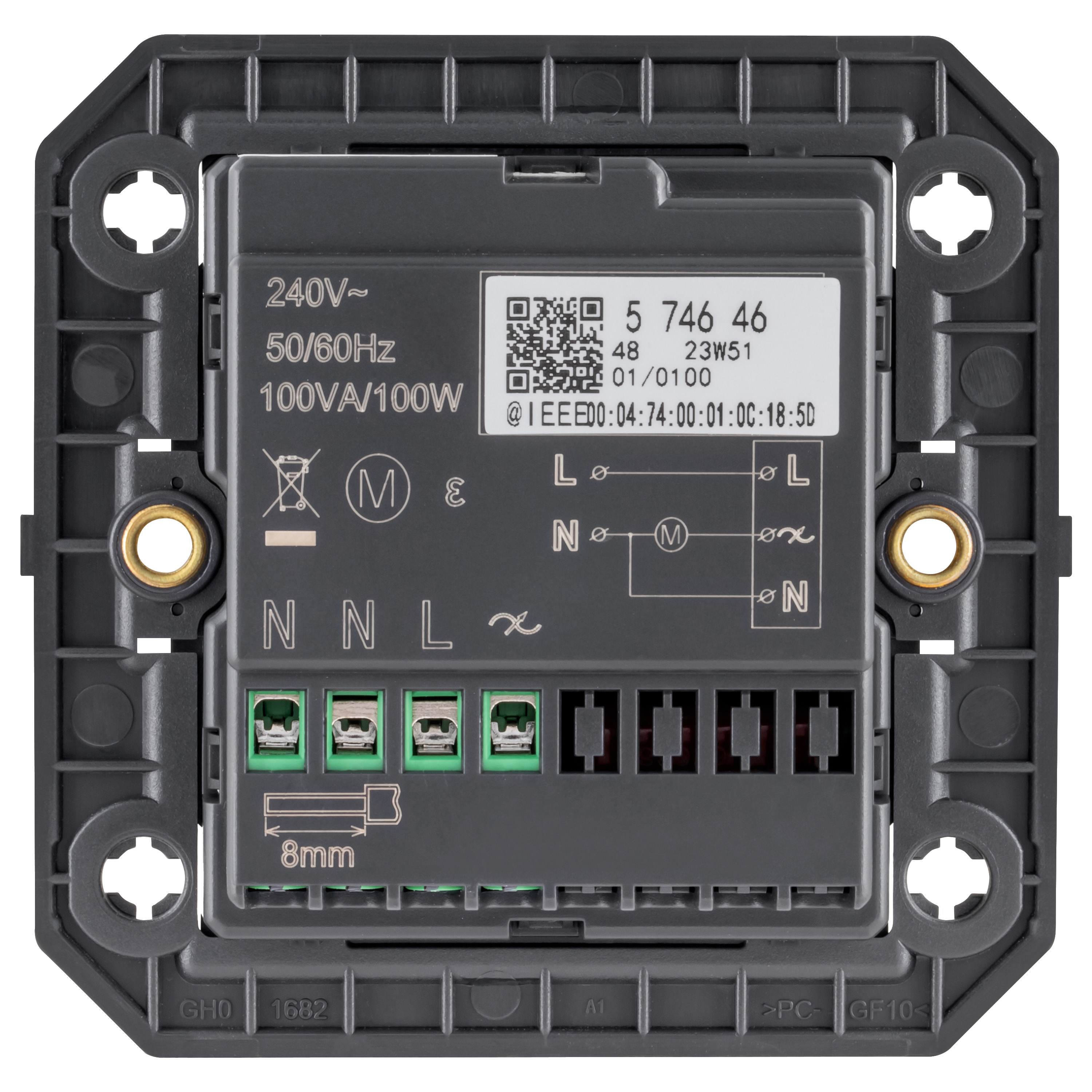 CONNECTED FAN CONTROLLER 4 SPEEDS 1 GANG ARTEOR SOFT ALU | 574646 ...