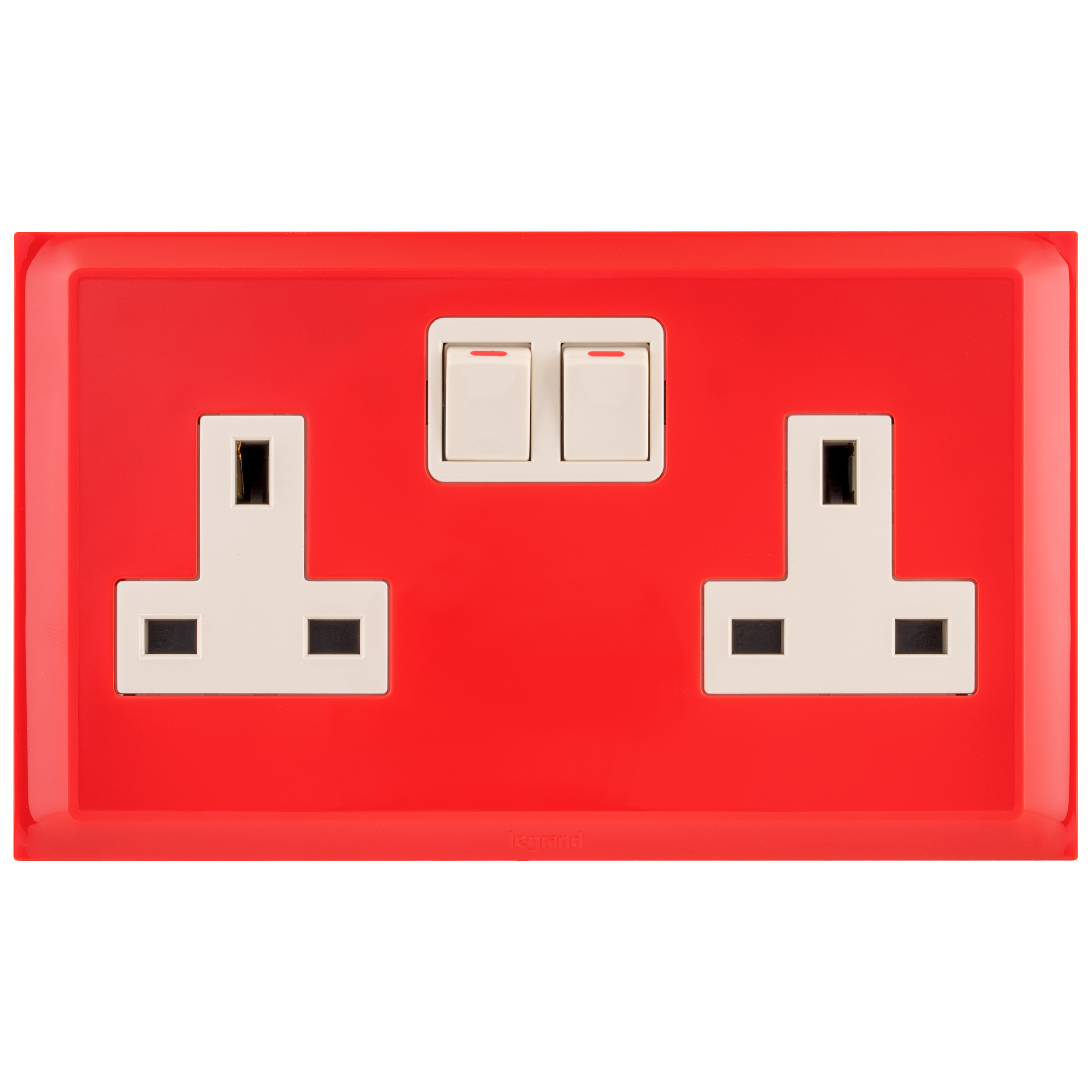 Belanko S 2 gang single pole British standard switched socket outlet ...