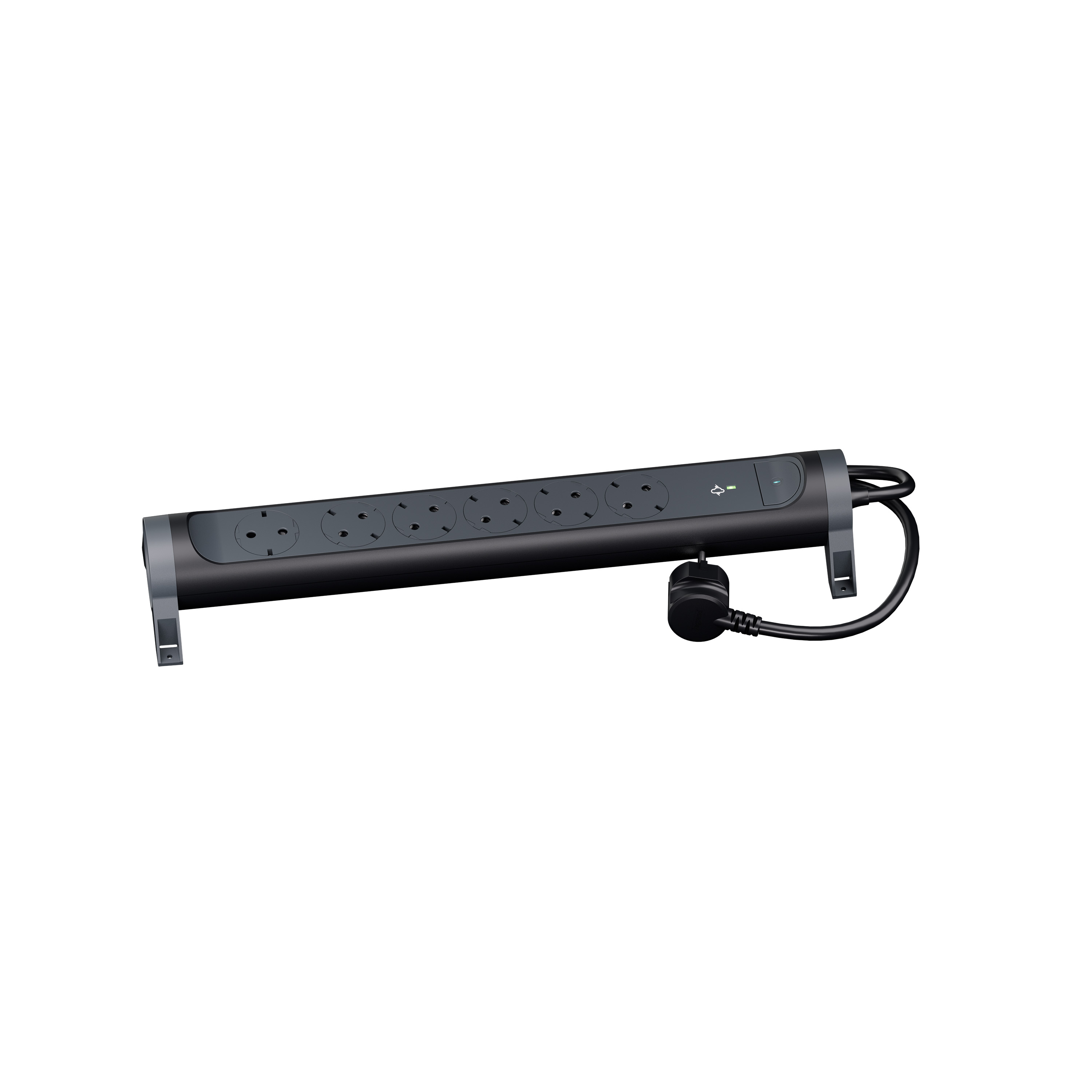 Rotating and fixable multi-outlet extension 6 sockets with surge ...