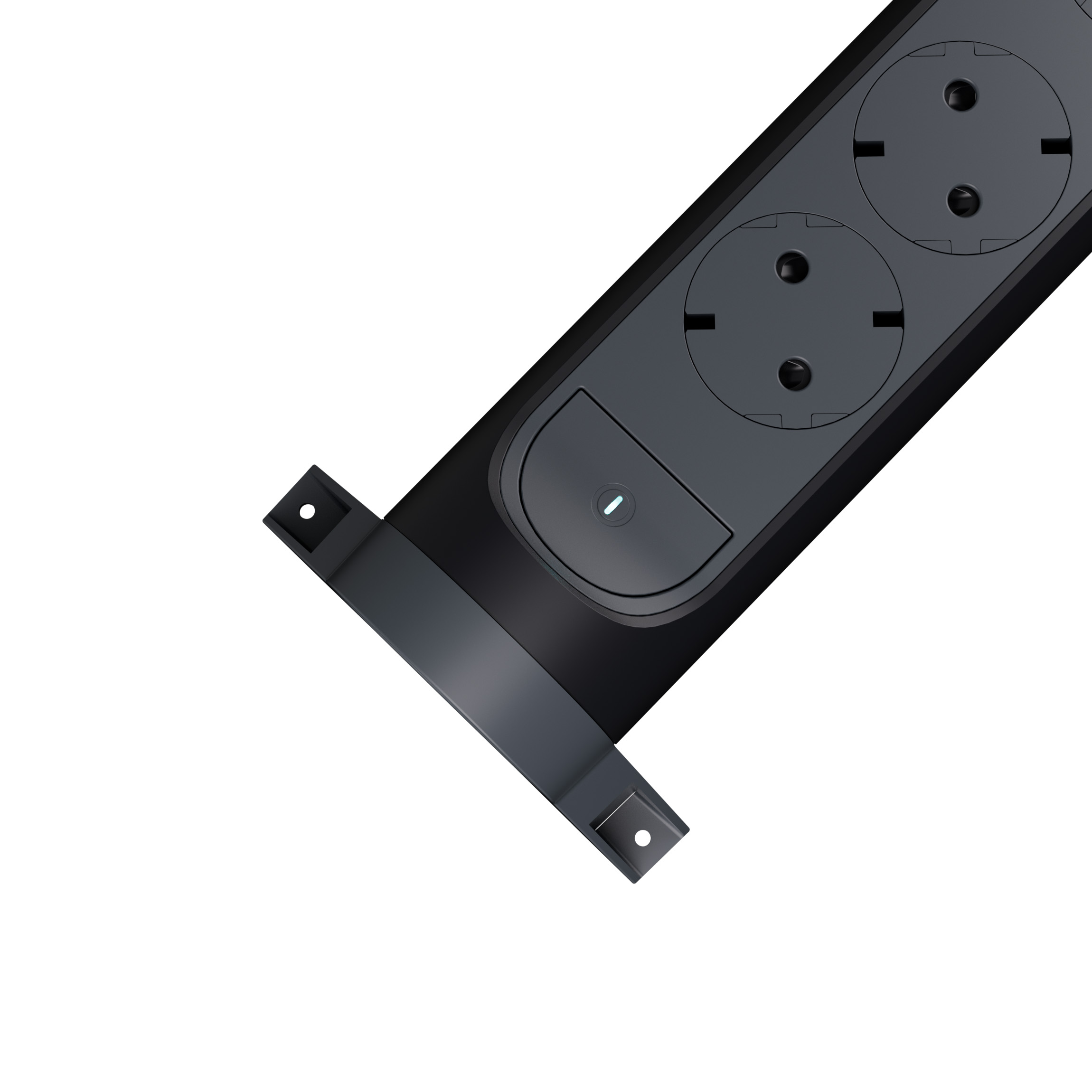 Multiprise 4 prises rotative et fixable a cabler | 694545 ...