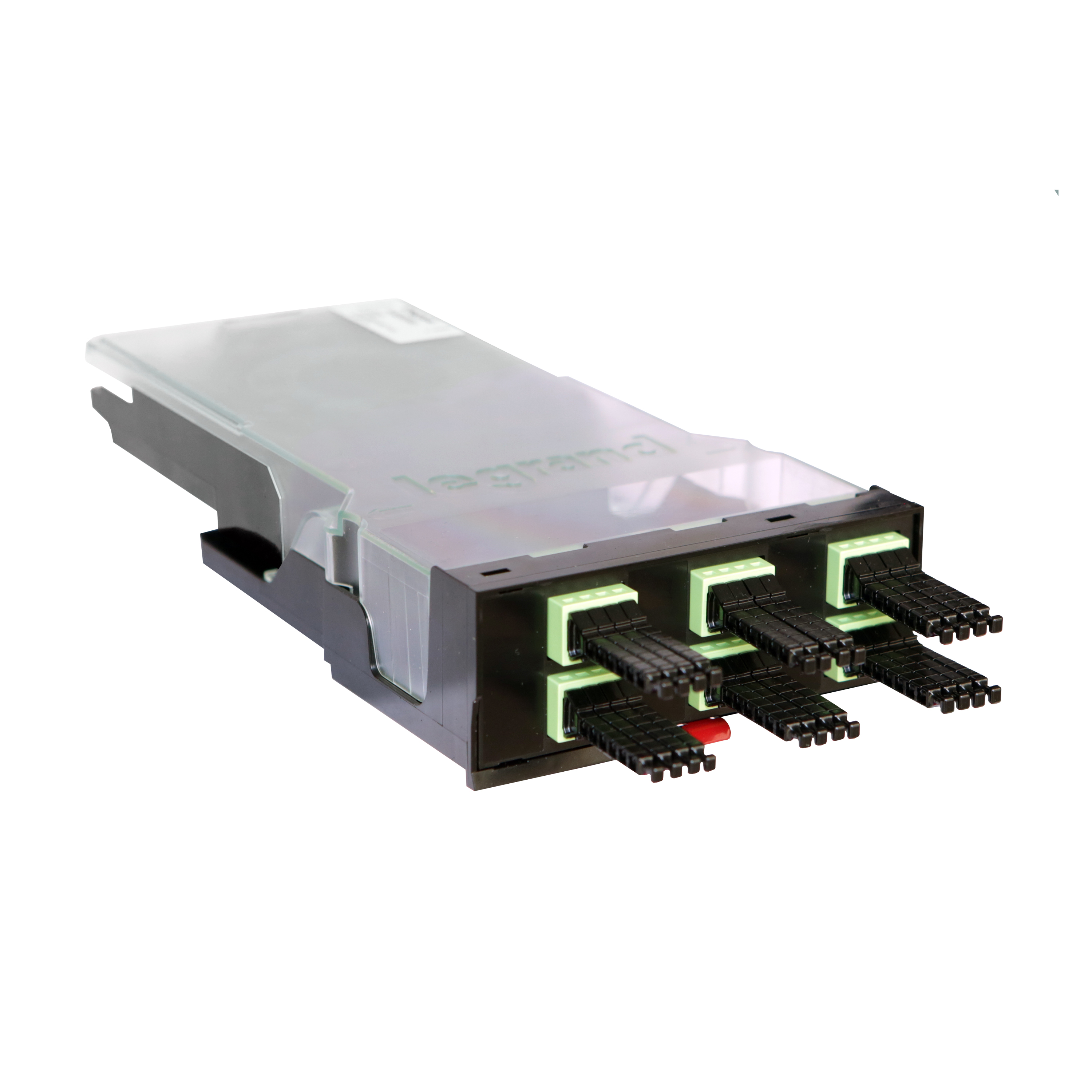 HDFP adapter cassette with 6 adapters, 48 fibers, and OM5 compatibility ...