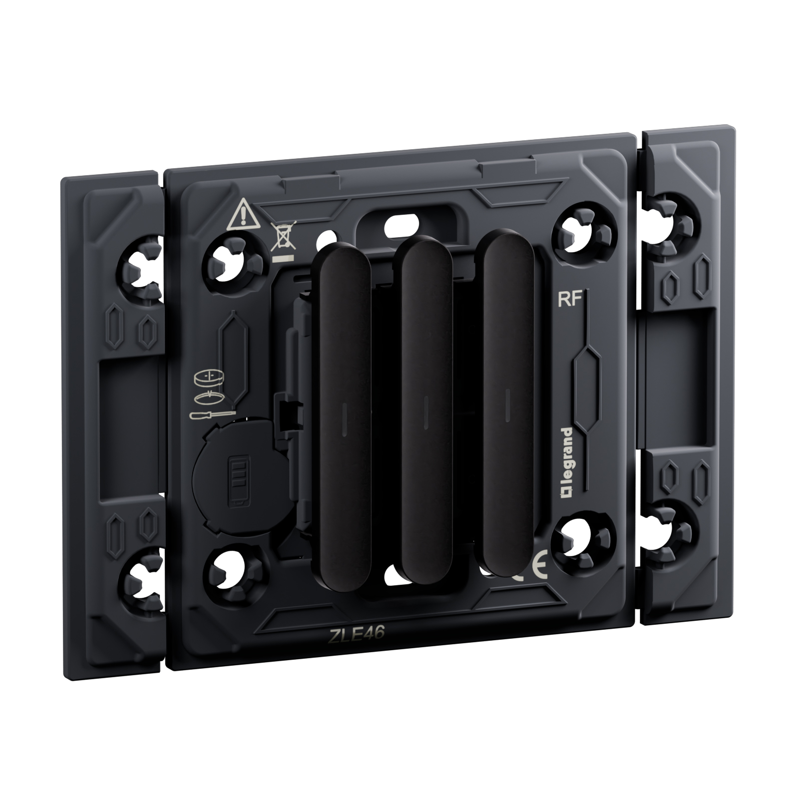 Arteor Advance wireless switch 3gang matt black | AA5203MB4 ...