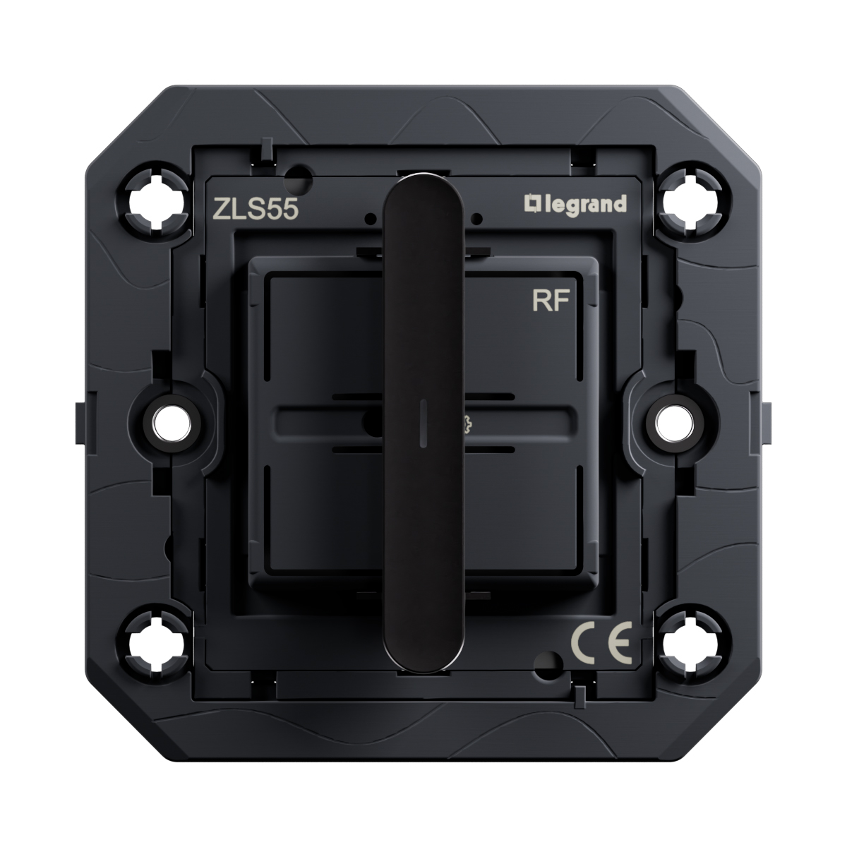 Arteor Advance wired light switch 1gang with neutral matt black ...