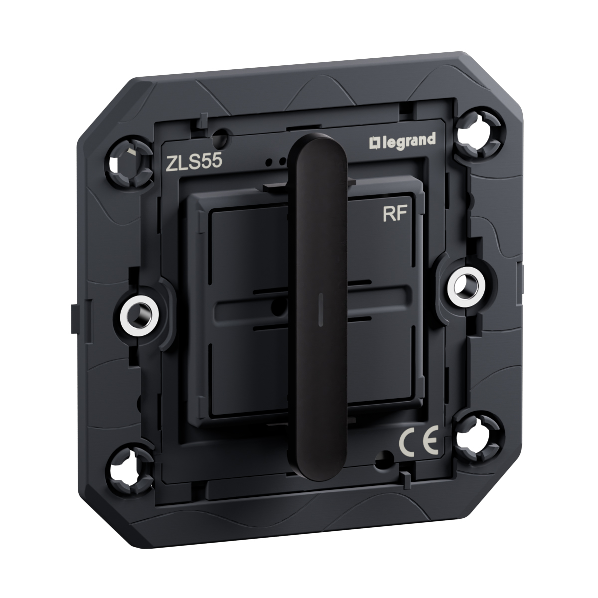 Arteor Advance wired light switch 1gang with neutral matt black ...