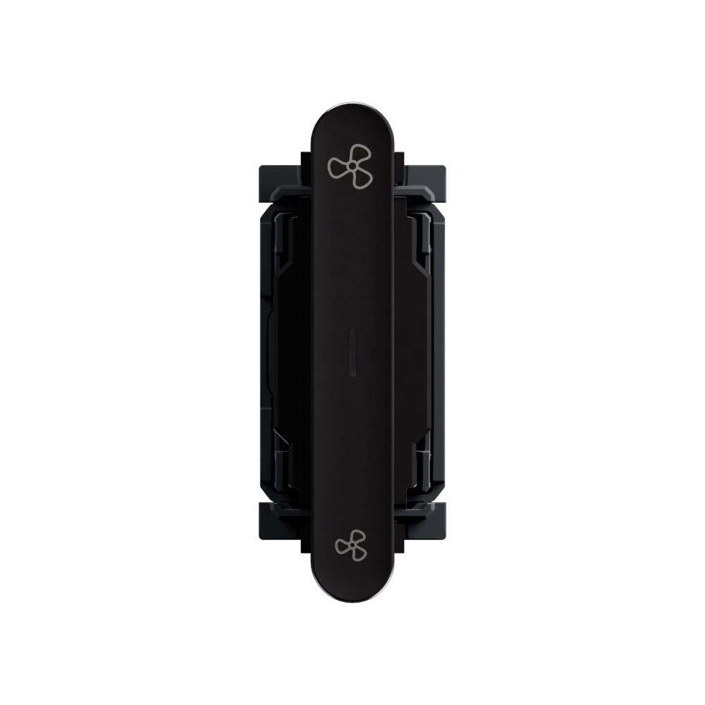 Arteor Advance - Smart in wall wireless fan switch matt black - Zigbee ...