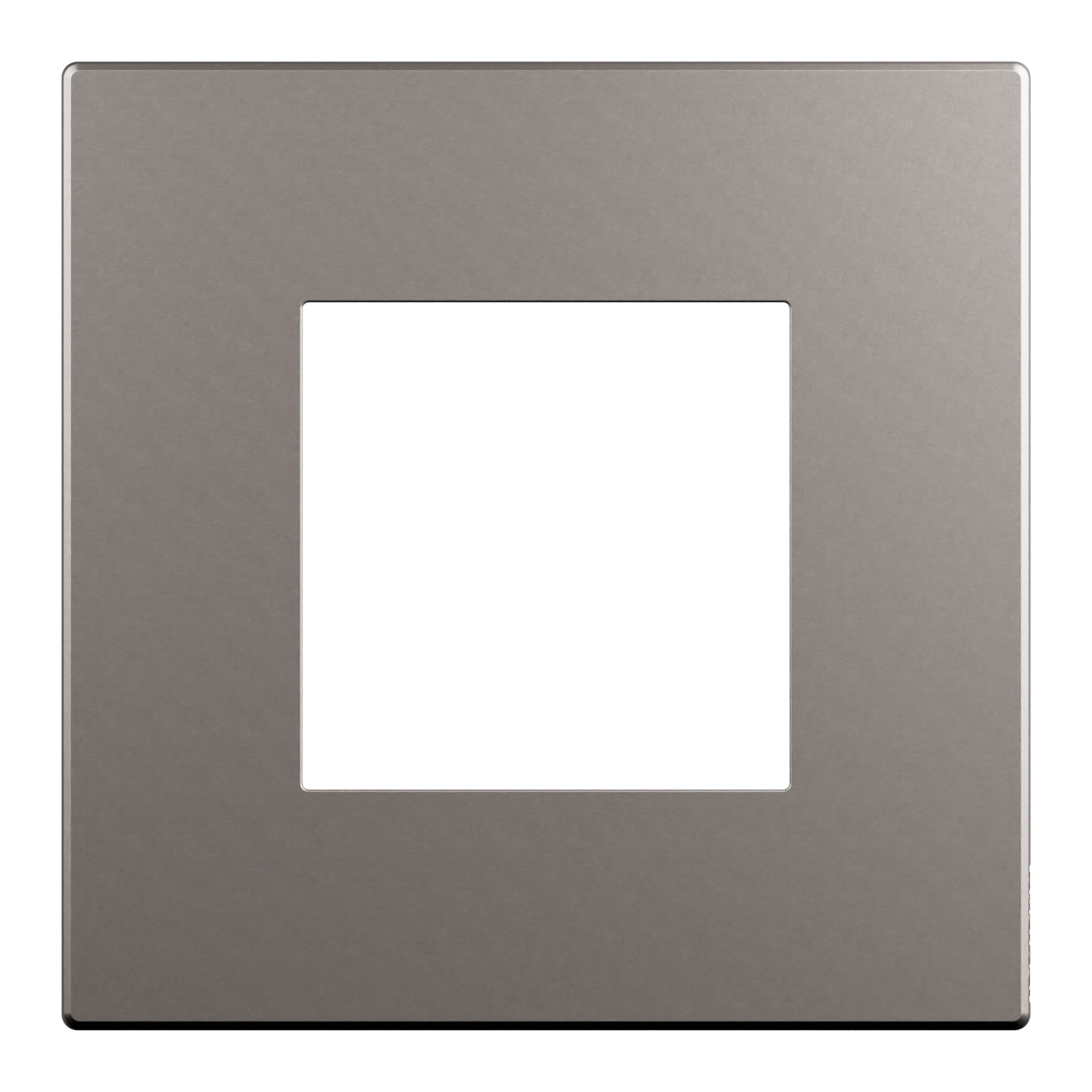 1 gang 2 modules British Standard plate matt titanium | AC1102MT1 ...